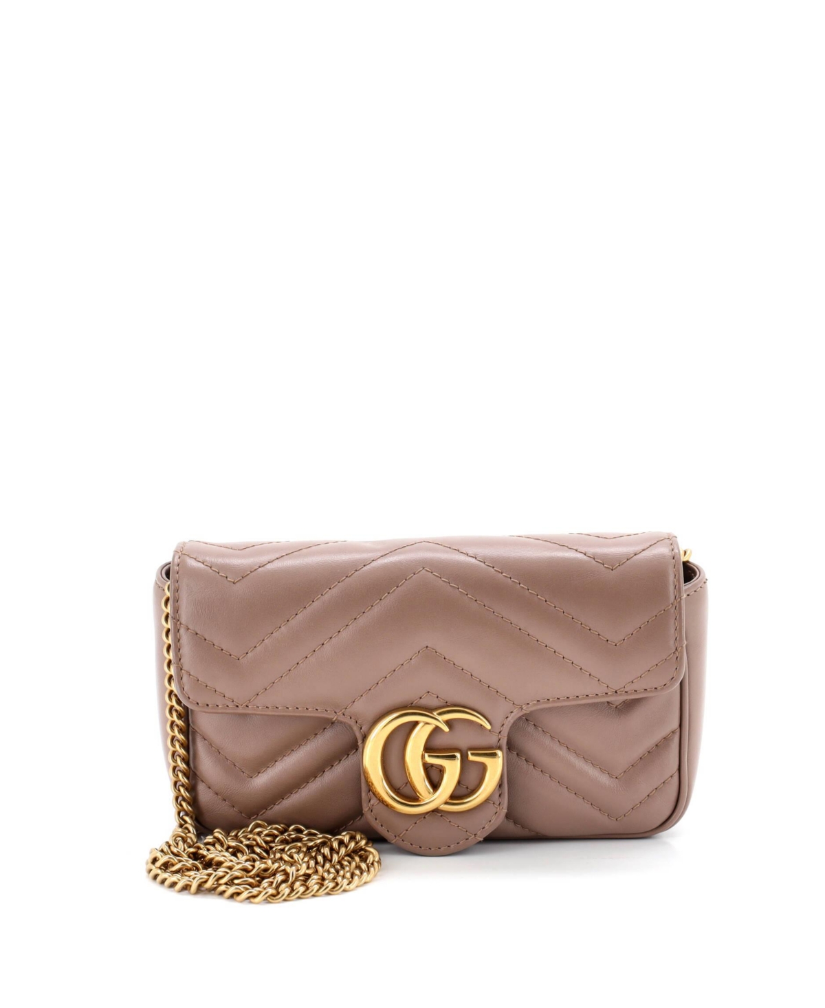 Click here for Pre-Owned Gucci Super Mini Gg Marmont Flap Bag Mat... prices