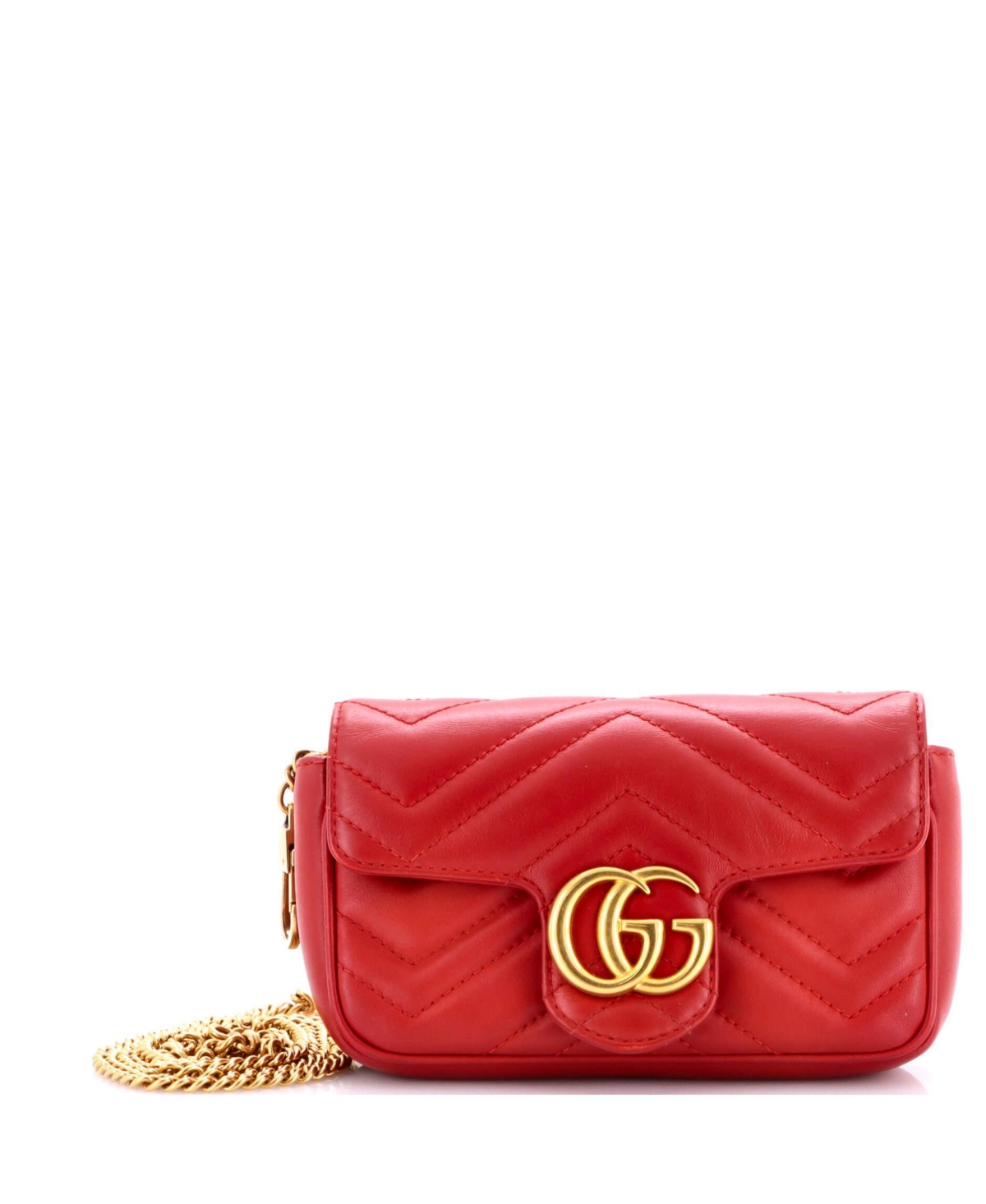 Click here for Pre-Owned Gucci Super Mini Gg Marmont Flap Bag Mat... prices
