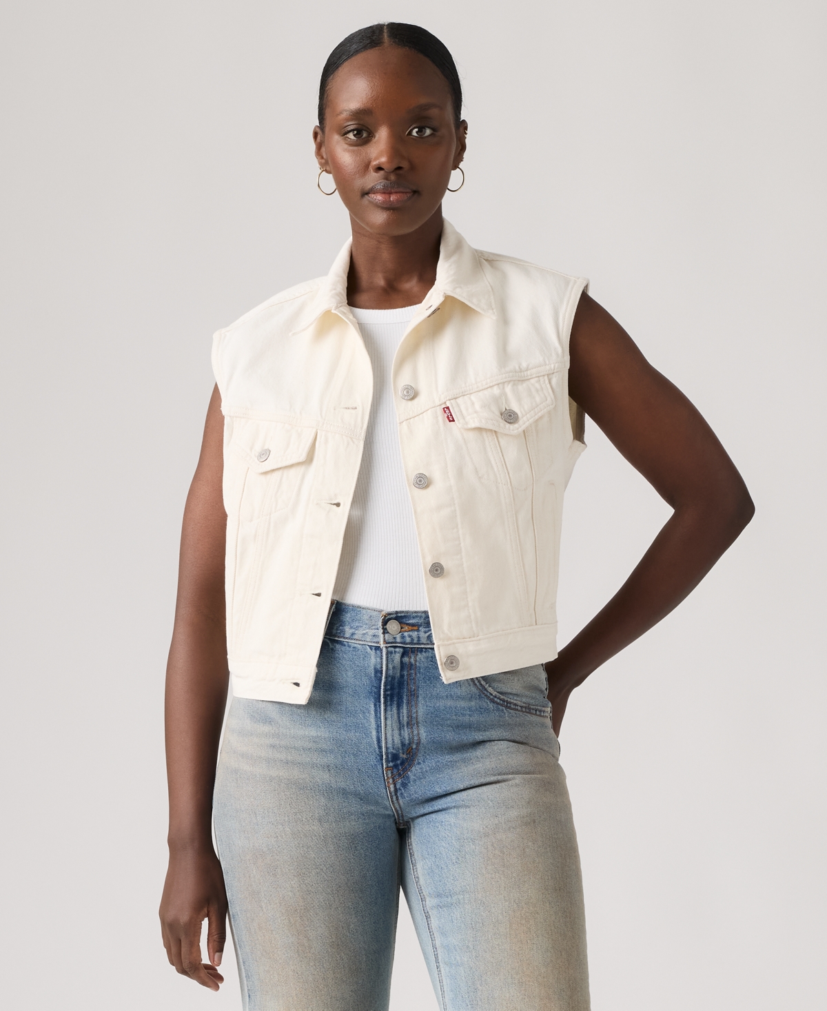 Click here for Levis Womens Premium Shrunken Vest - Blank Impact prices