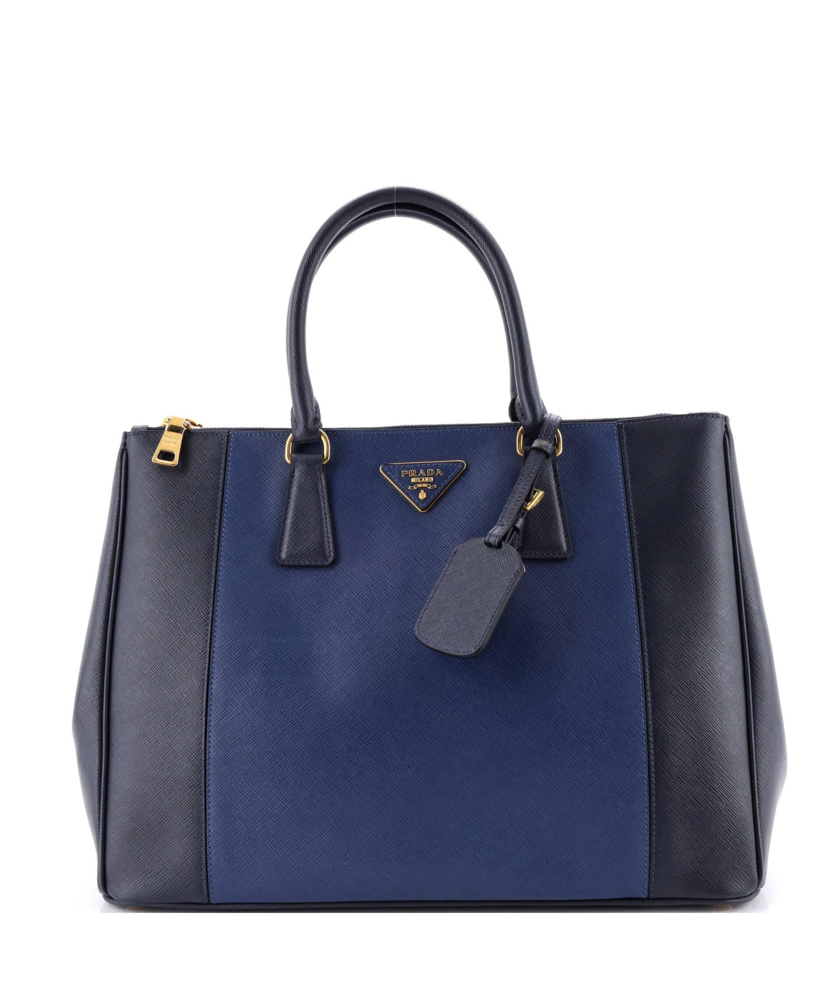Click here for Pre-Owned Prada Medium Bicolor Double Zip Lux Tote... prices