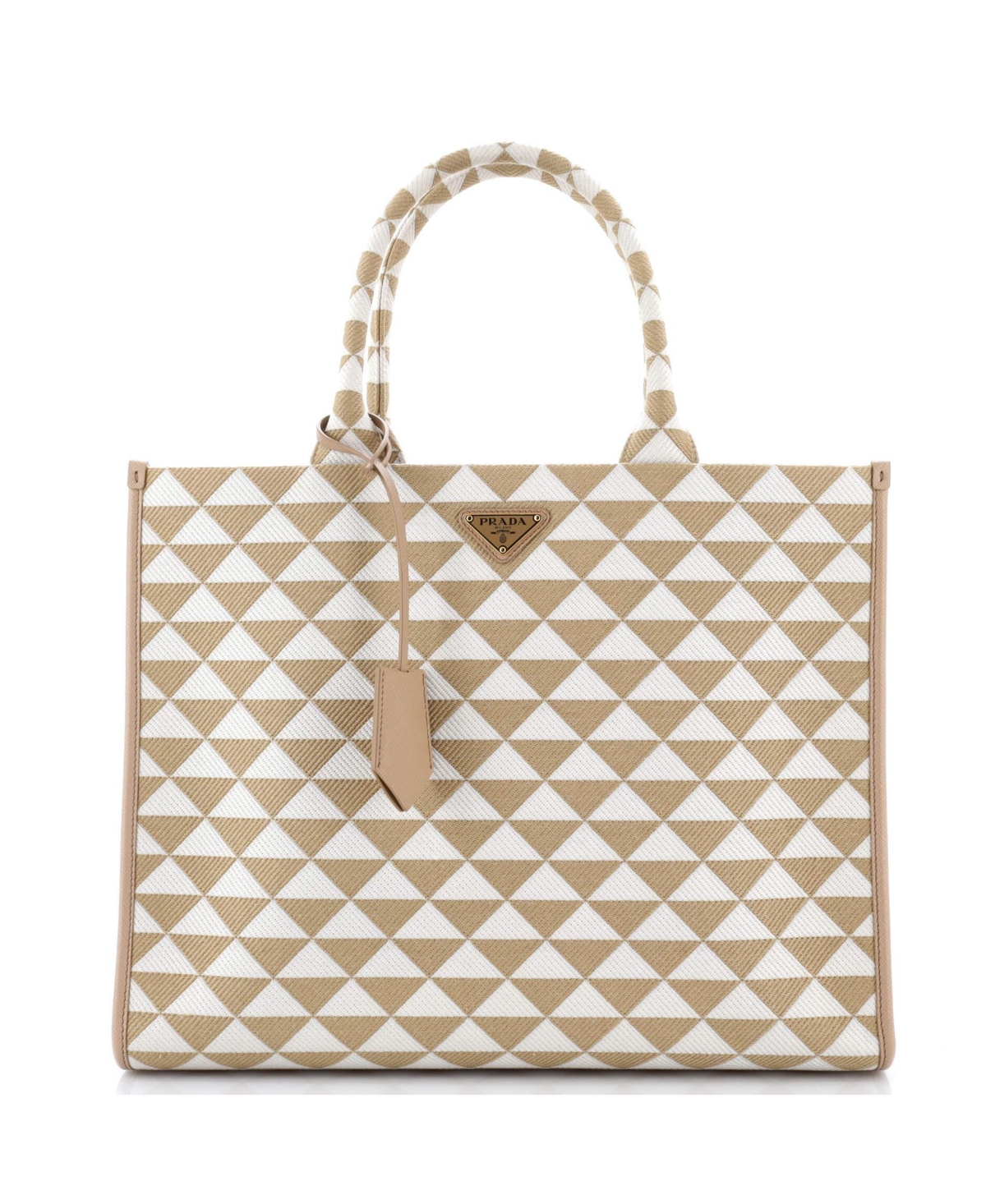 Click here for Pre-Owned Prada Large Symbole Shopper Tote Jacquar... prices