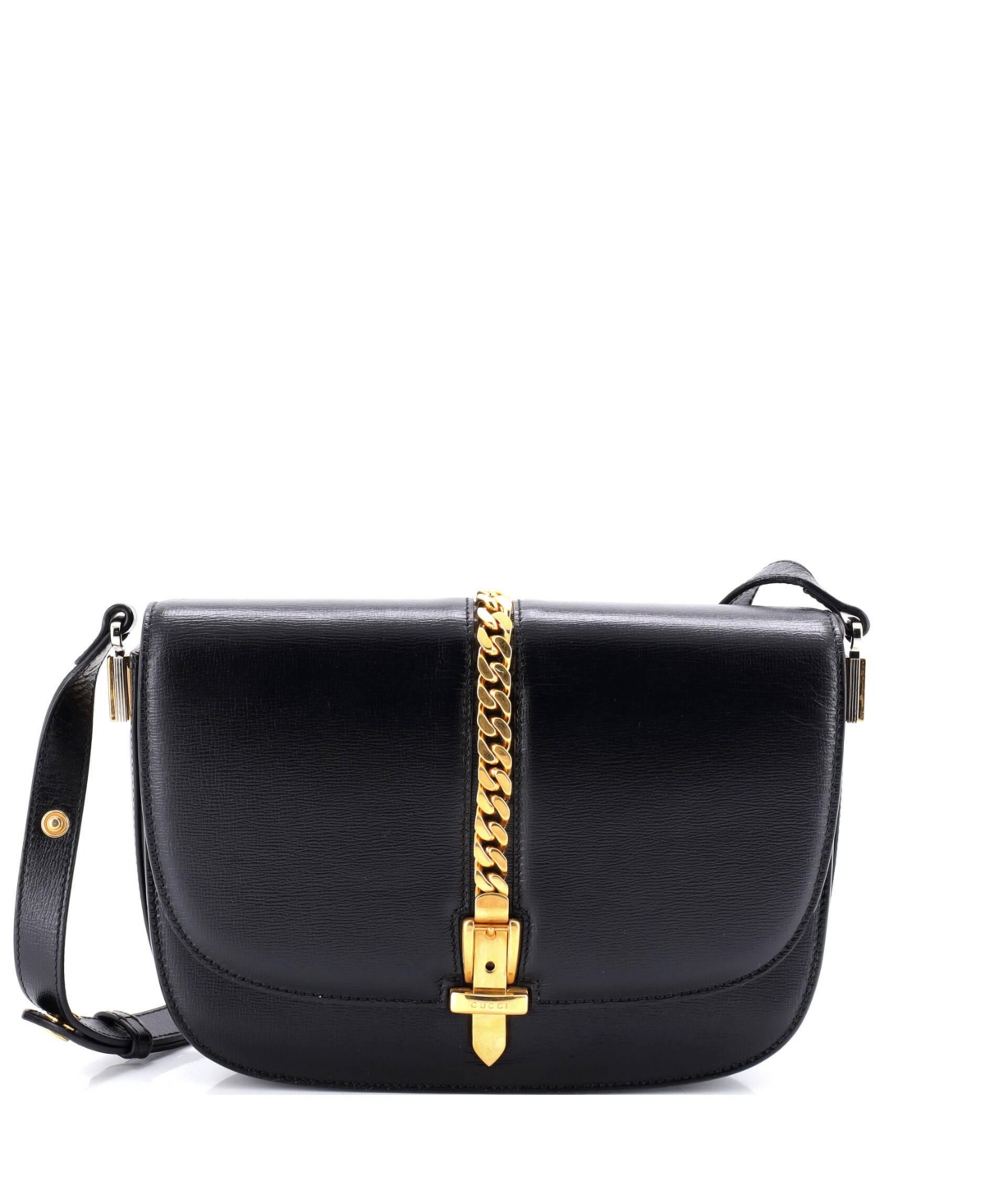 Click here for Pre-Owned Gucci Small Sylvie 1969 Shoulder Bag Lea... prices