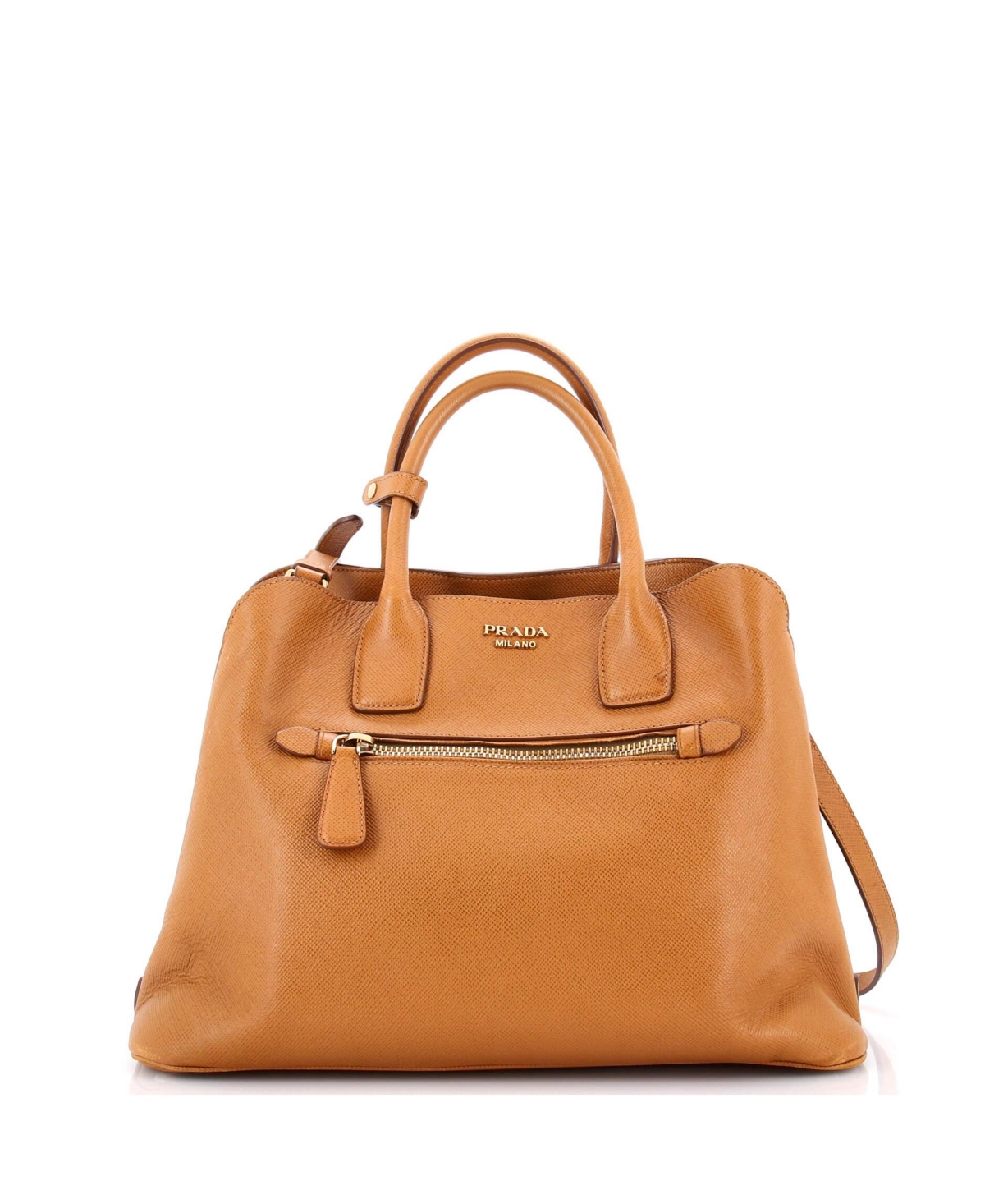 Click here for Pre-Owned Prada Large Cuir Promenade Front Zip Tot... prices