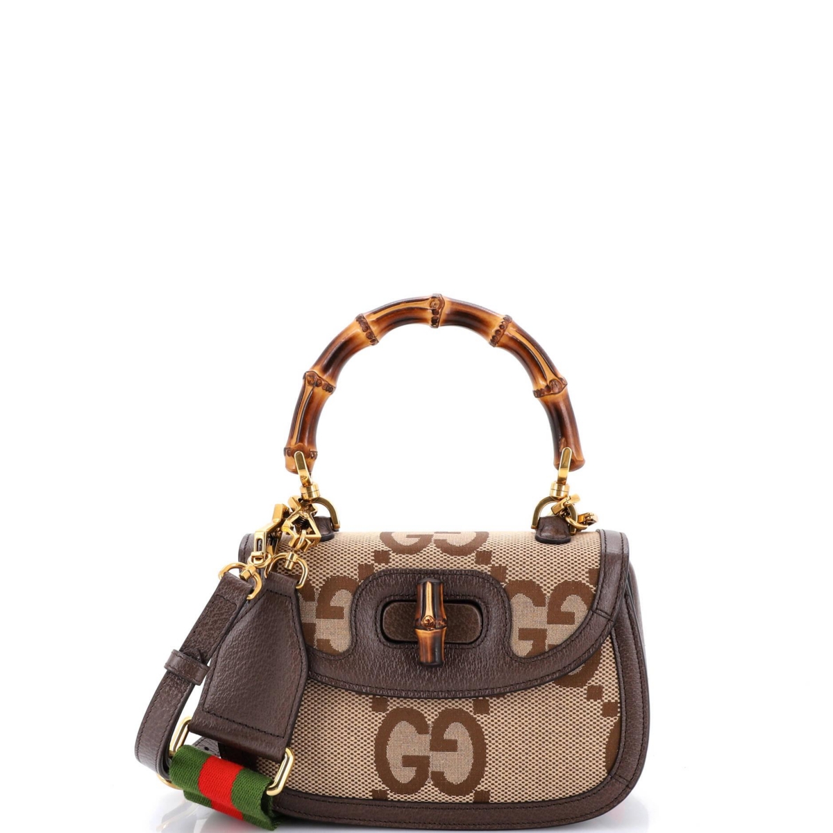 Click here for Pre-Owned Gucci Small Bamboo 1947 Top Handle Bag J... prices