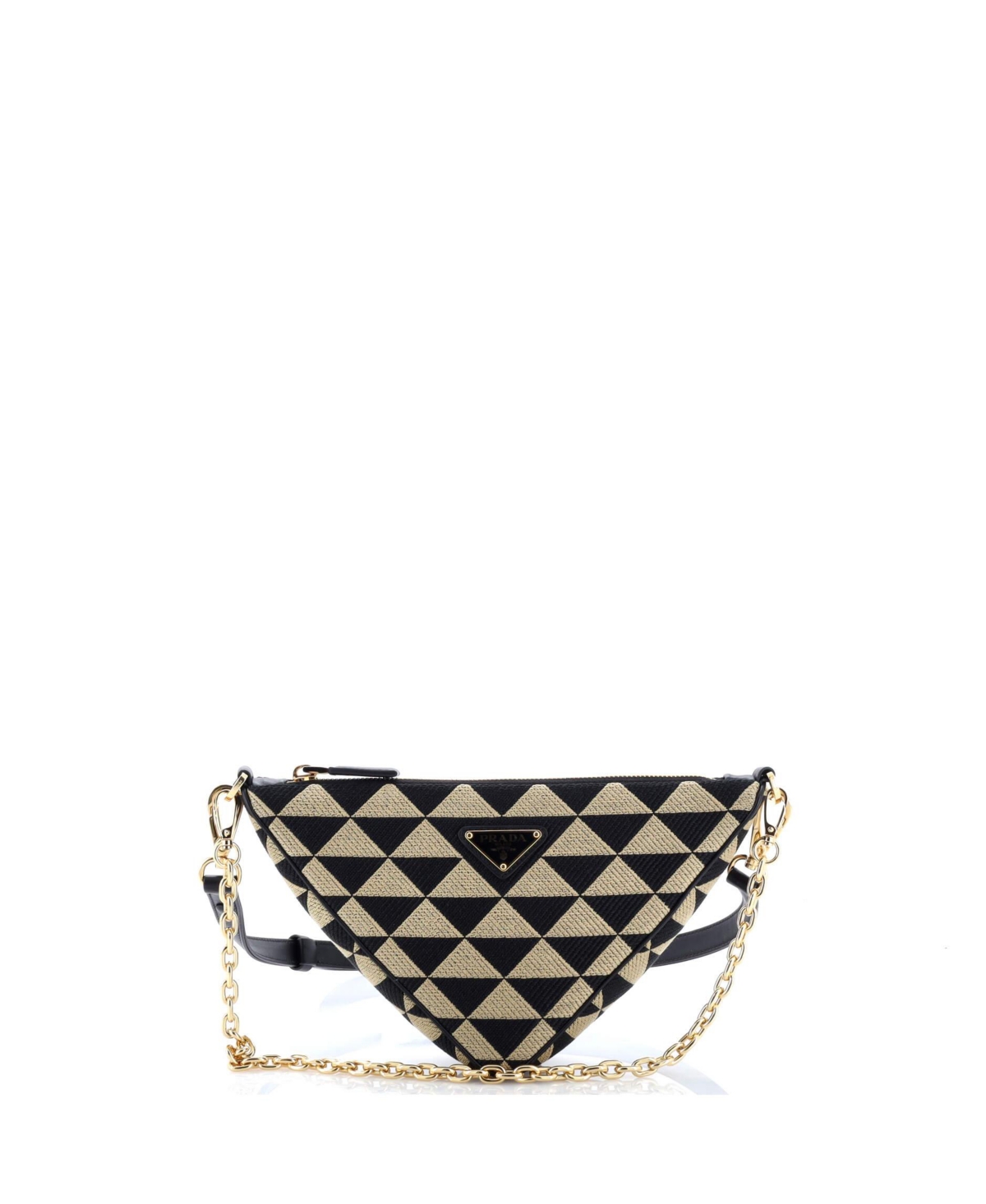 Click here for Pre-Owned Prada Mini Symbole Triangle Bag Jacquard... prices