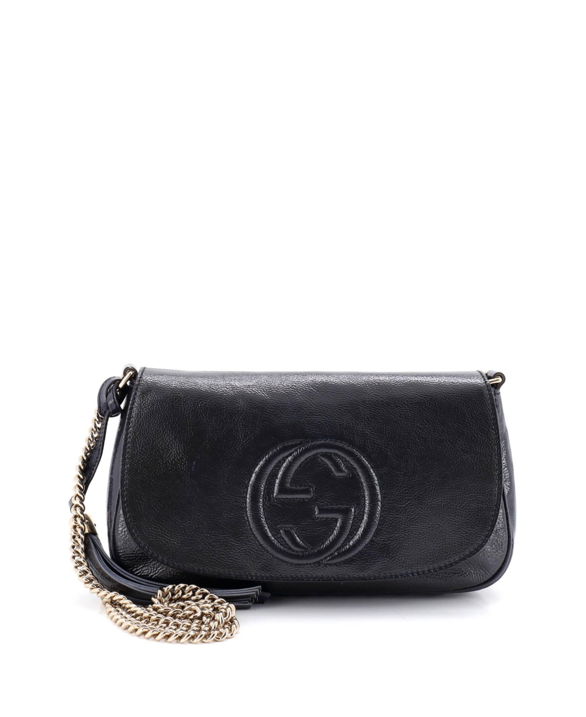 Click here for Pre-Owned Gucci Medium Soho Chain Crossbody Bag Le... prices