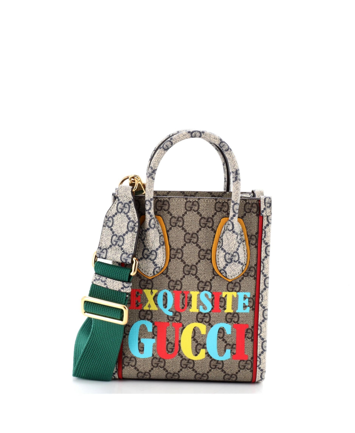 Click here for Pre-Owned Gucci Mini Exquisite Vertical Tote Print... prices