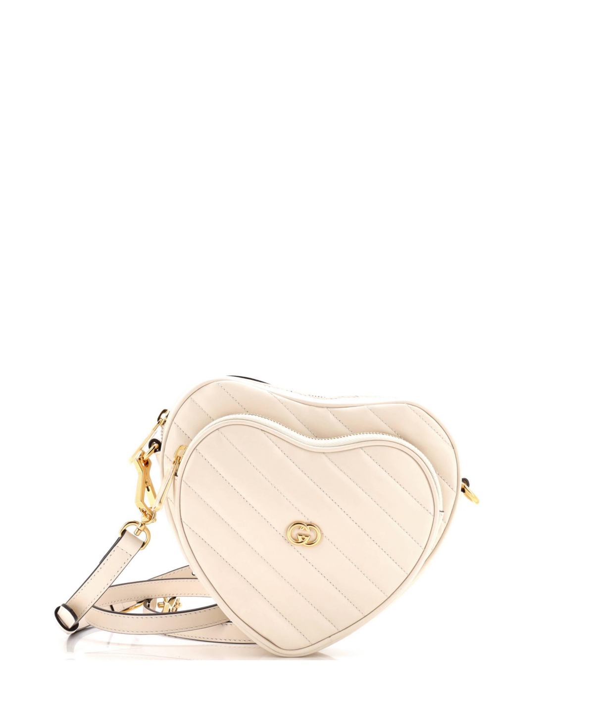 Click here for Pre-Owned Gucci Mini Interlocking G Heart Shoulder... prices