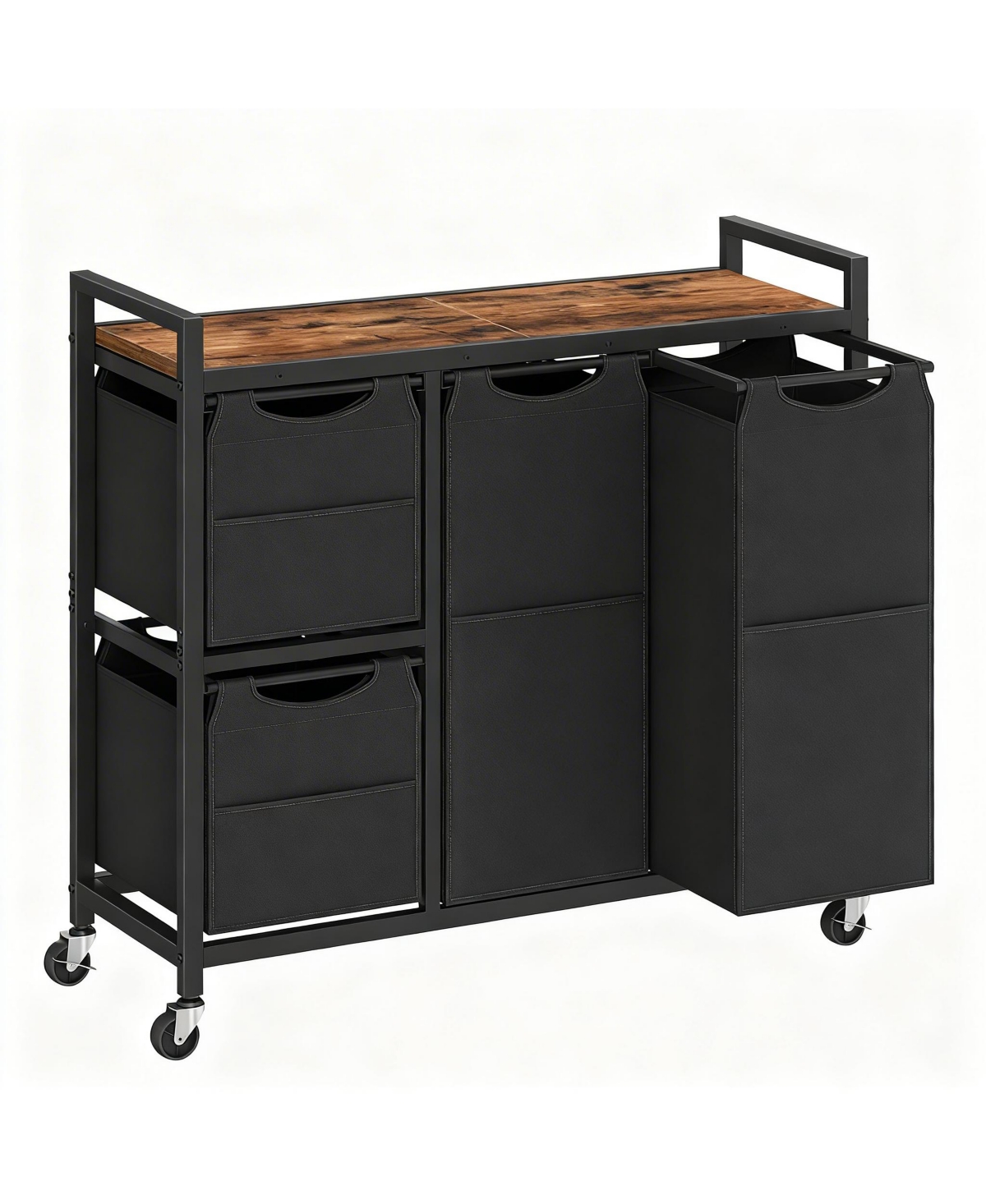 Click here for Yigii Laundry Sorter shelve with Hamper Wheels Rol... prices