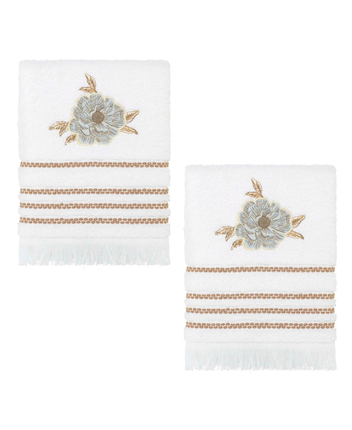Click here for Nicole Miller Camille 2-Pack Cotton Hand Towel Set... prices