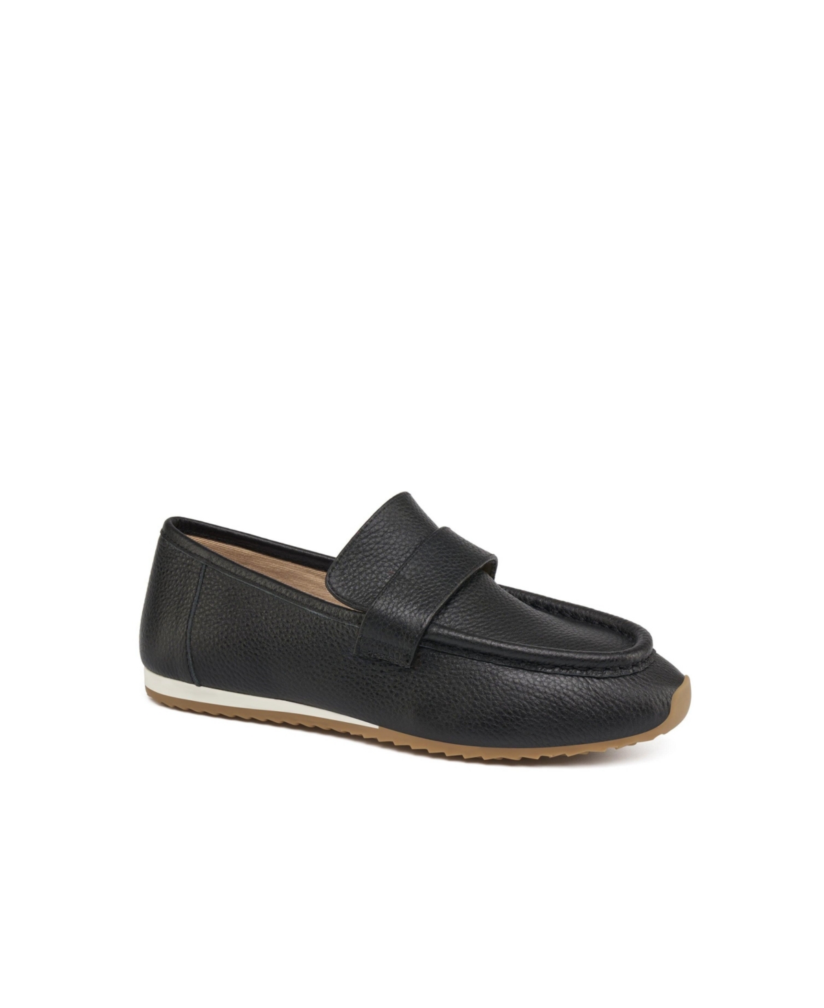 Click here for Jslides women Palmer Leather Loafer - Black prices