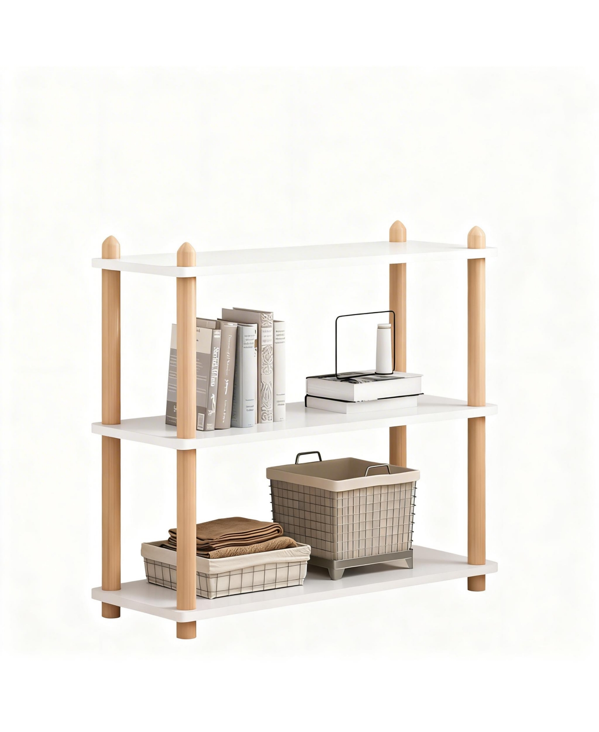Click here for Yigii Wooden Shelf Bookcase Modern Open Storage Ra... prices