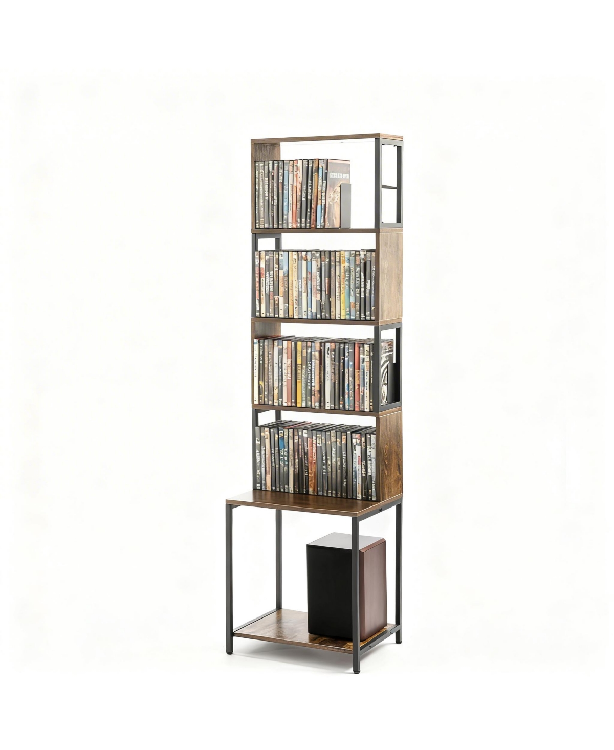 Click here for Yigii Dvd Shelf Wooden Cd Storage Rack Adjustable... prices