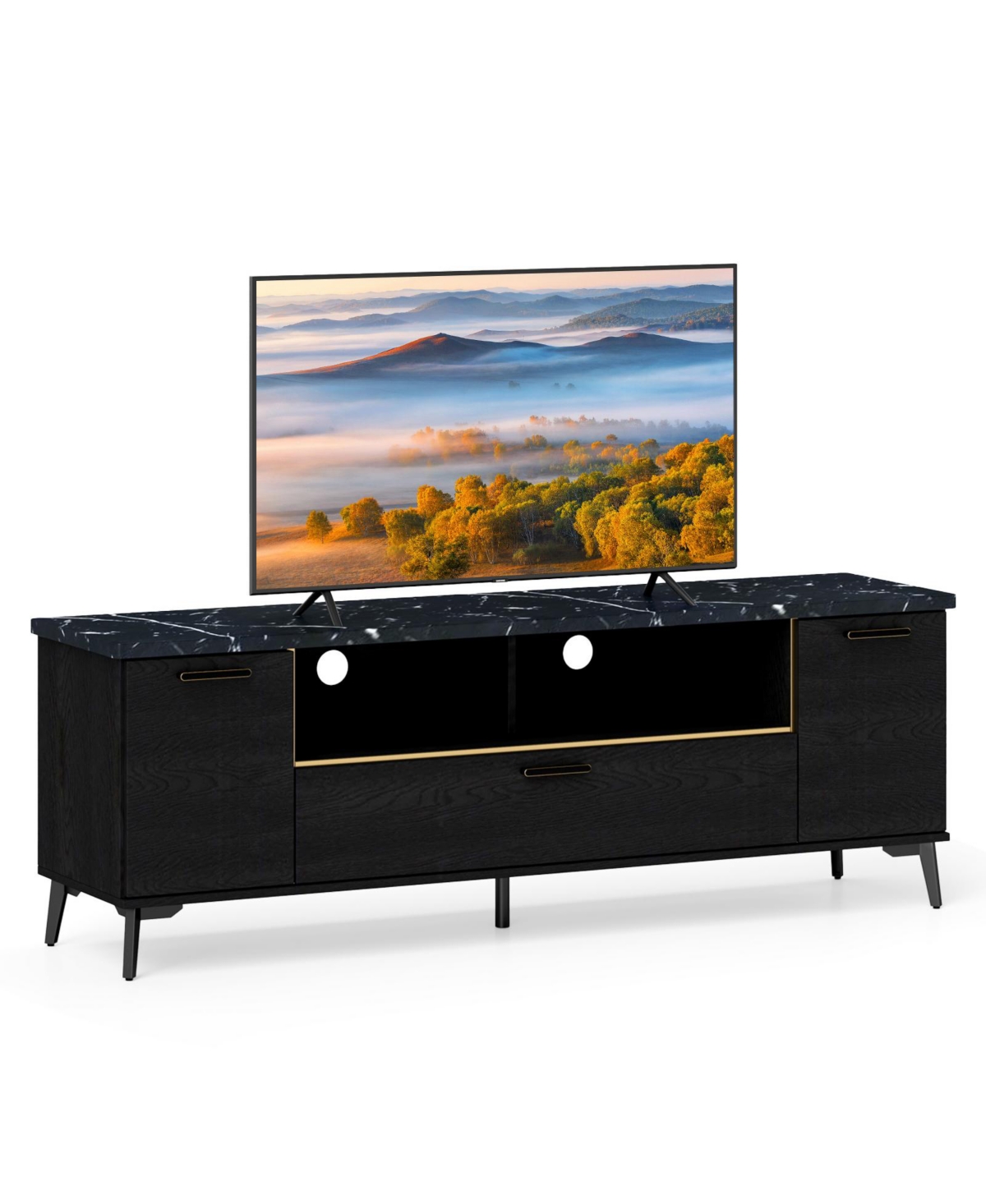 Click here for Sugift Tv Stand with Flip Door Cabinet for TVs - B... prices