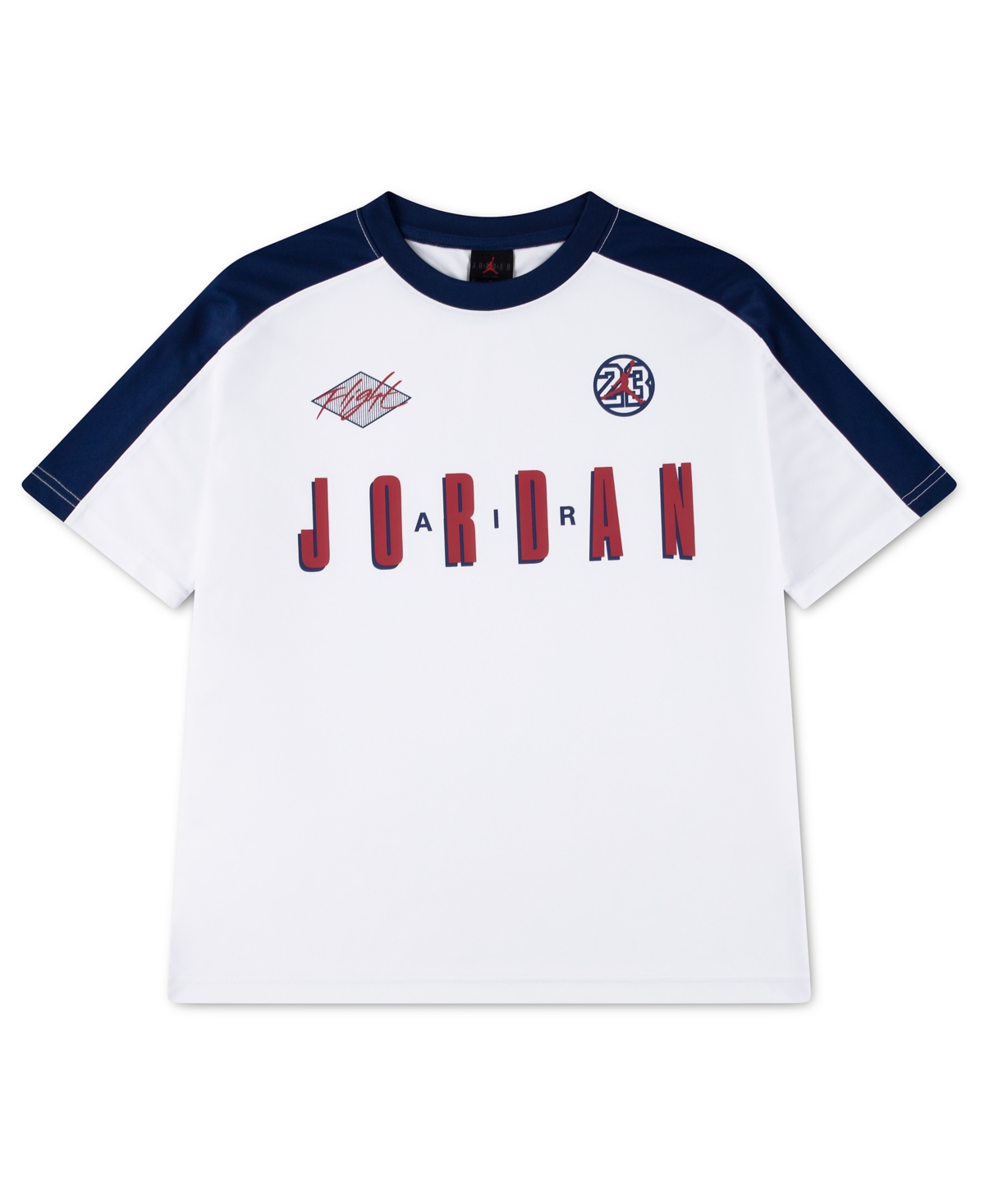 Click here for Jordan Boys 8-20 Color-Blocked Jersey Short-Sleeve... prices