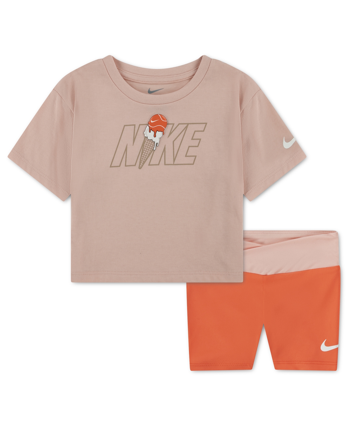 Click here for Nike Girls Toddler 2T-4T Crewneck T-Shirt and Cros... prices