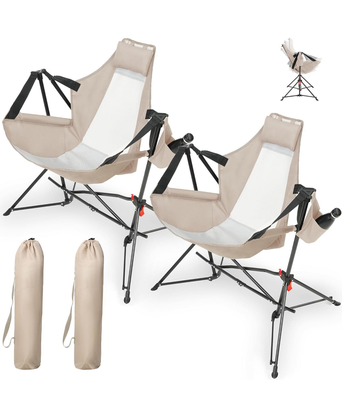 Click here for Rainsken Portable Hammock Rocking Chair Set of 2... prices
