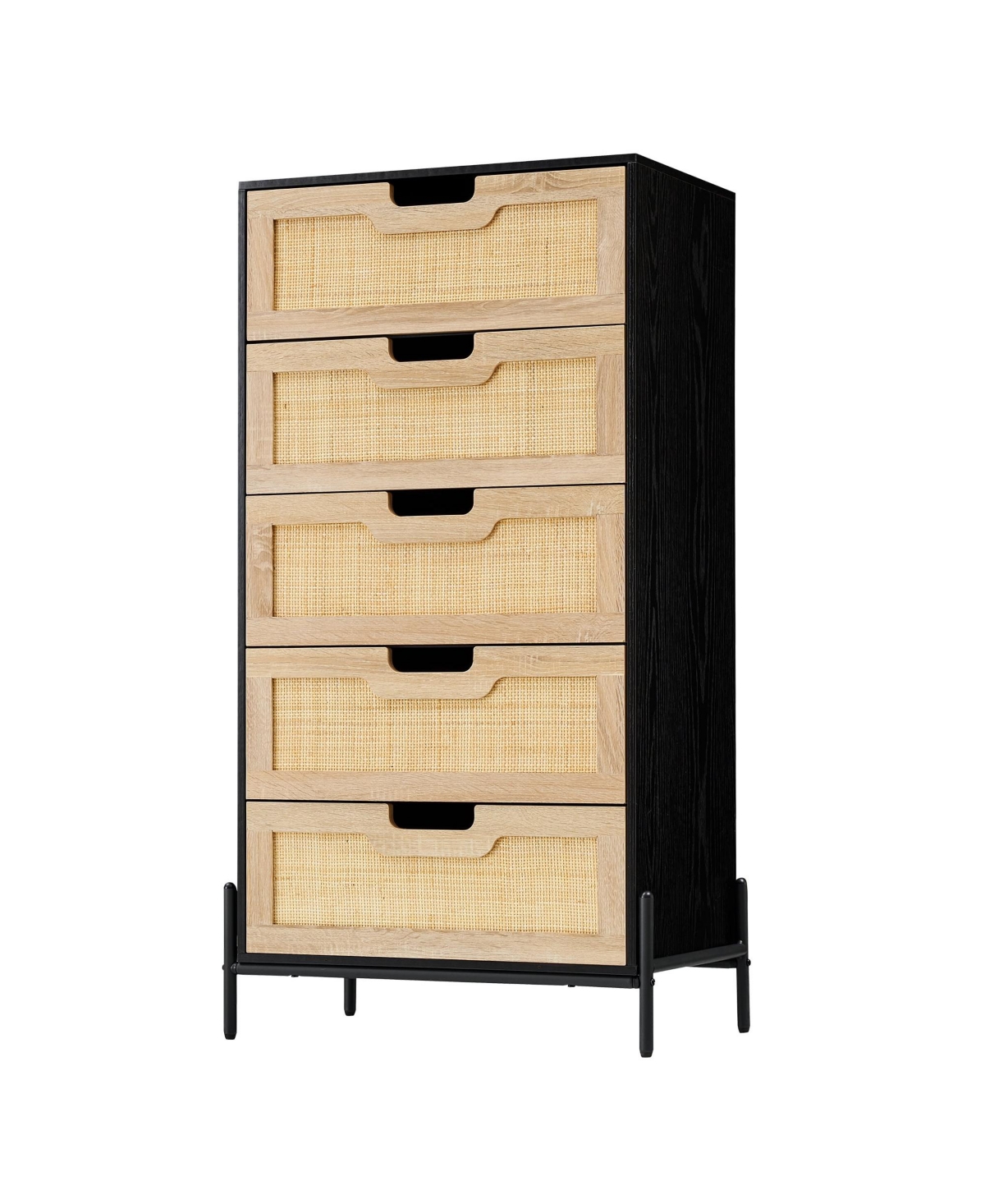 Click here for gaomon Storage Cabinet  5 Drawer Chest with Wicker... prices