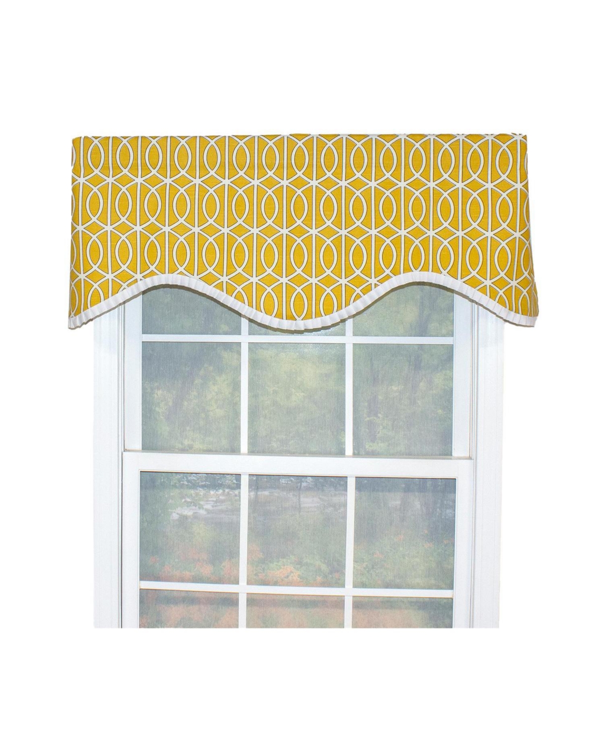 Click here for Rlf Home Sequence Ruffled Cornice 100 Cotton with... prices