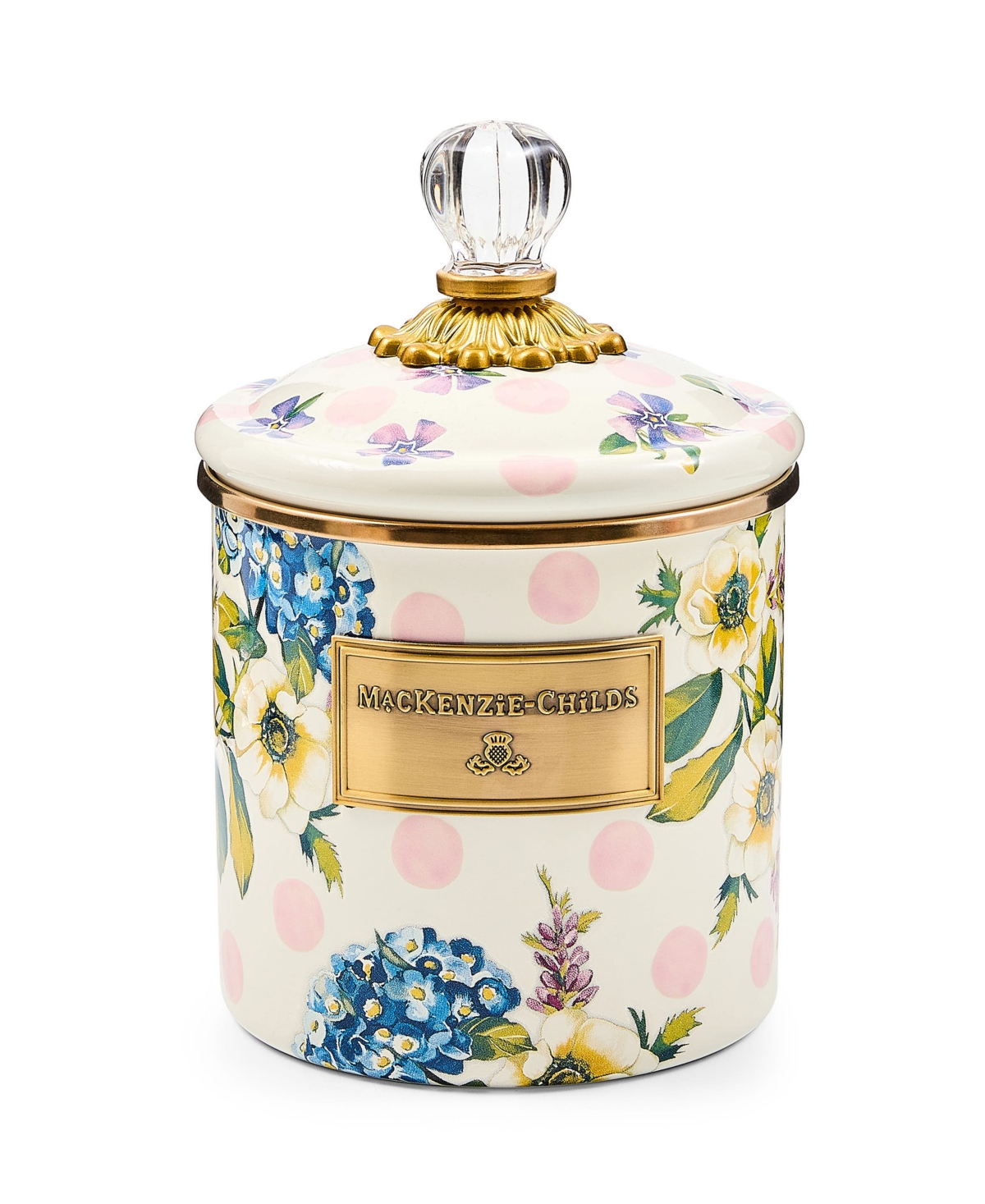 Click here for MacKenzie-Childs Wildflowers 38 oz. Small Canister... prices
