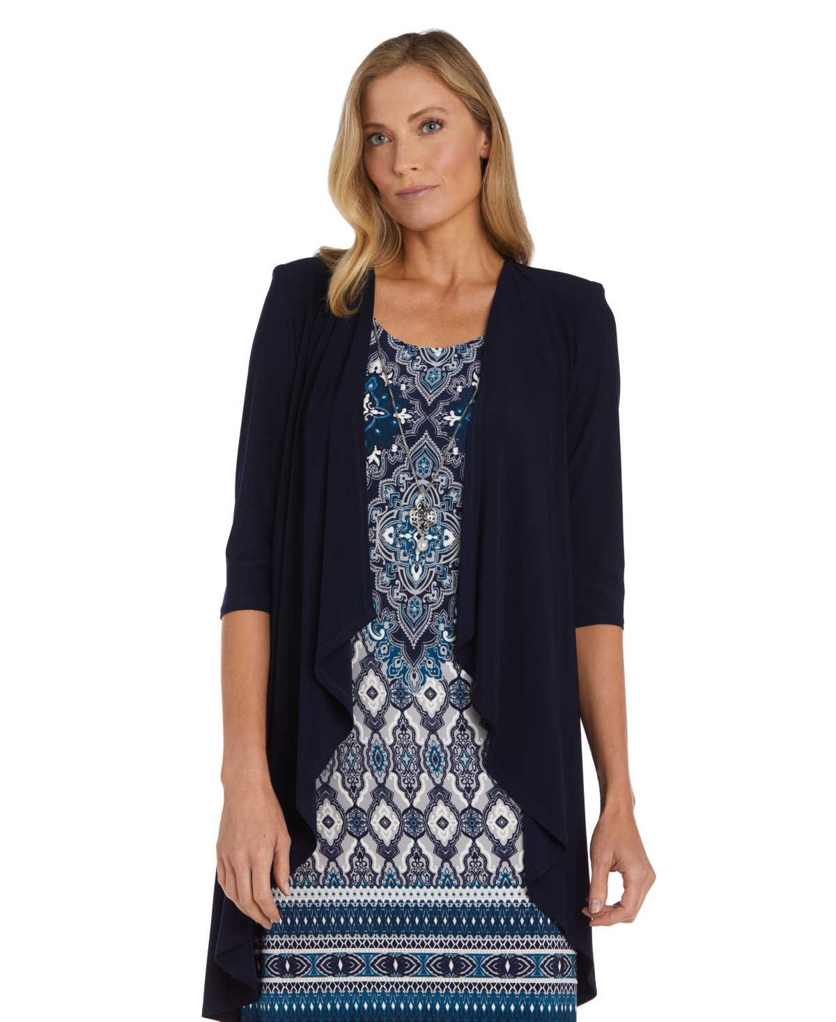 Click here for R & M Richards Petite Daytime Printed Jacket Dress... prices