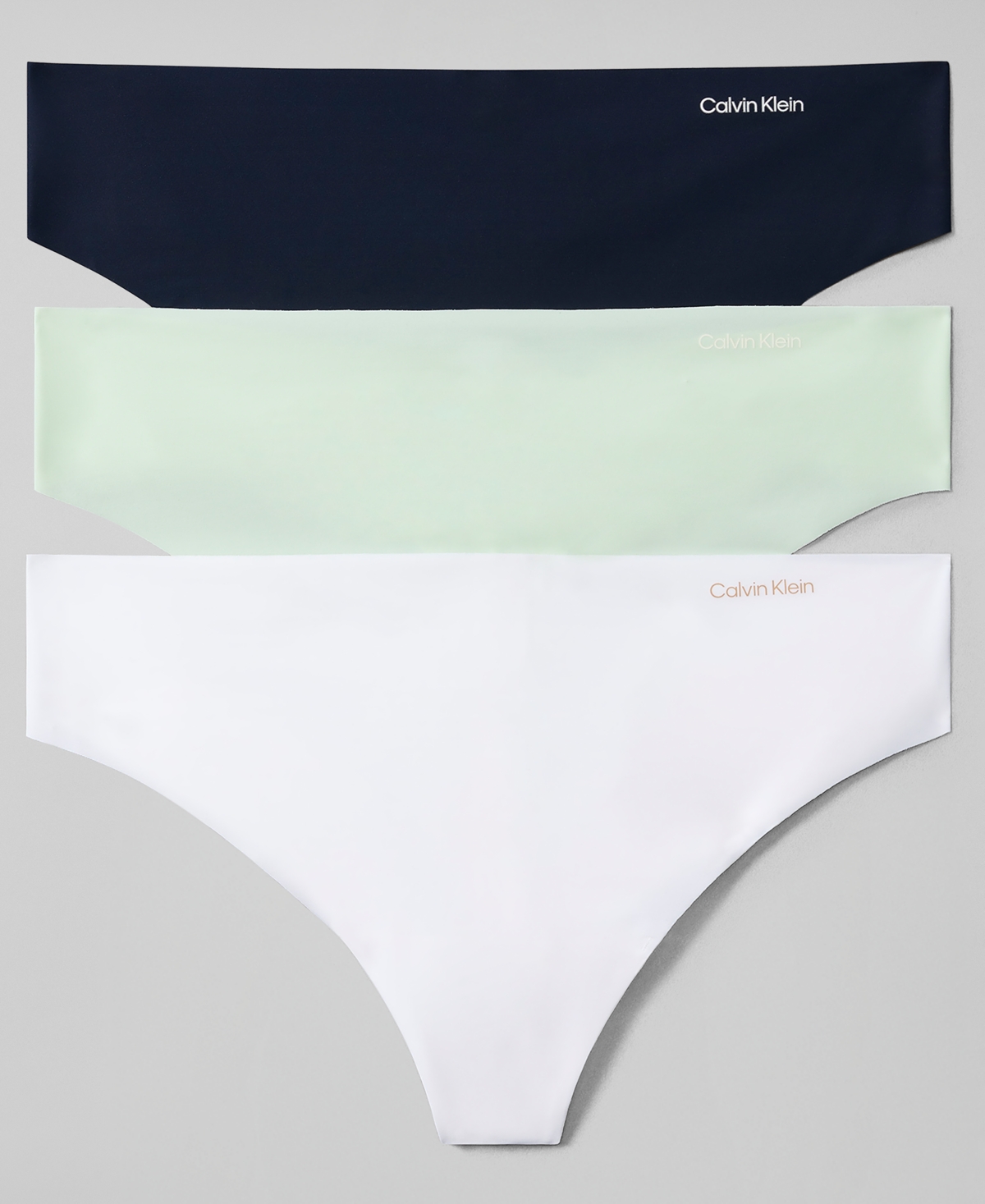 Click here for Calvin Klein Womens Invisibles 3-Pack Thong Underw... prices