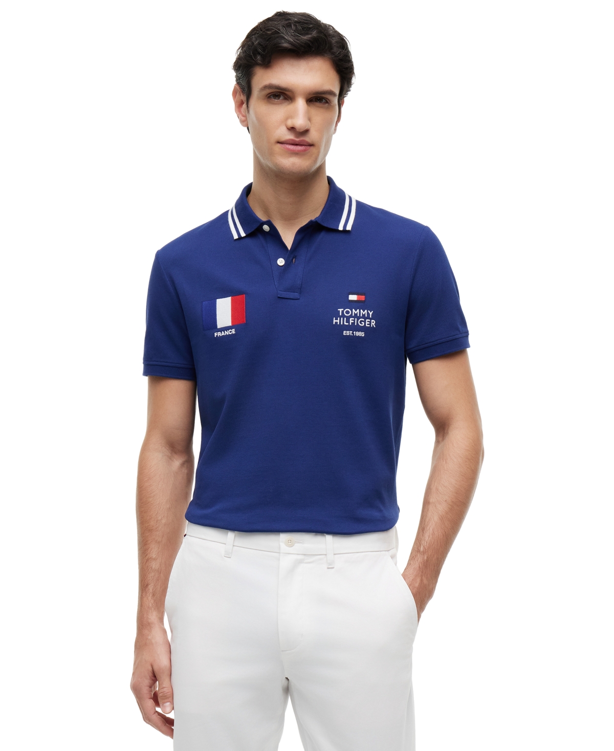 Click here for Tommy Hilfiger Mens Regular-Fit Polo Shirt - Blue... prices