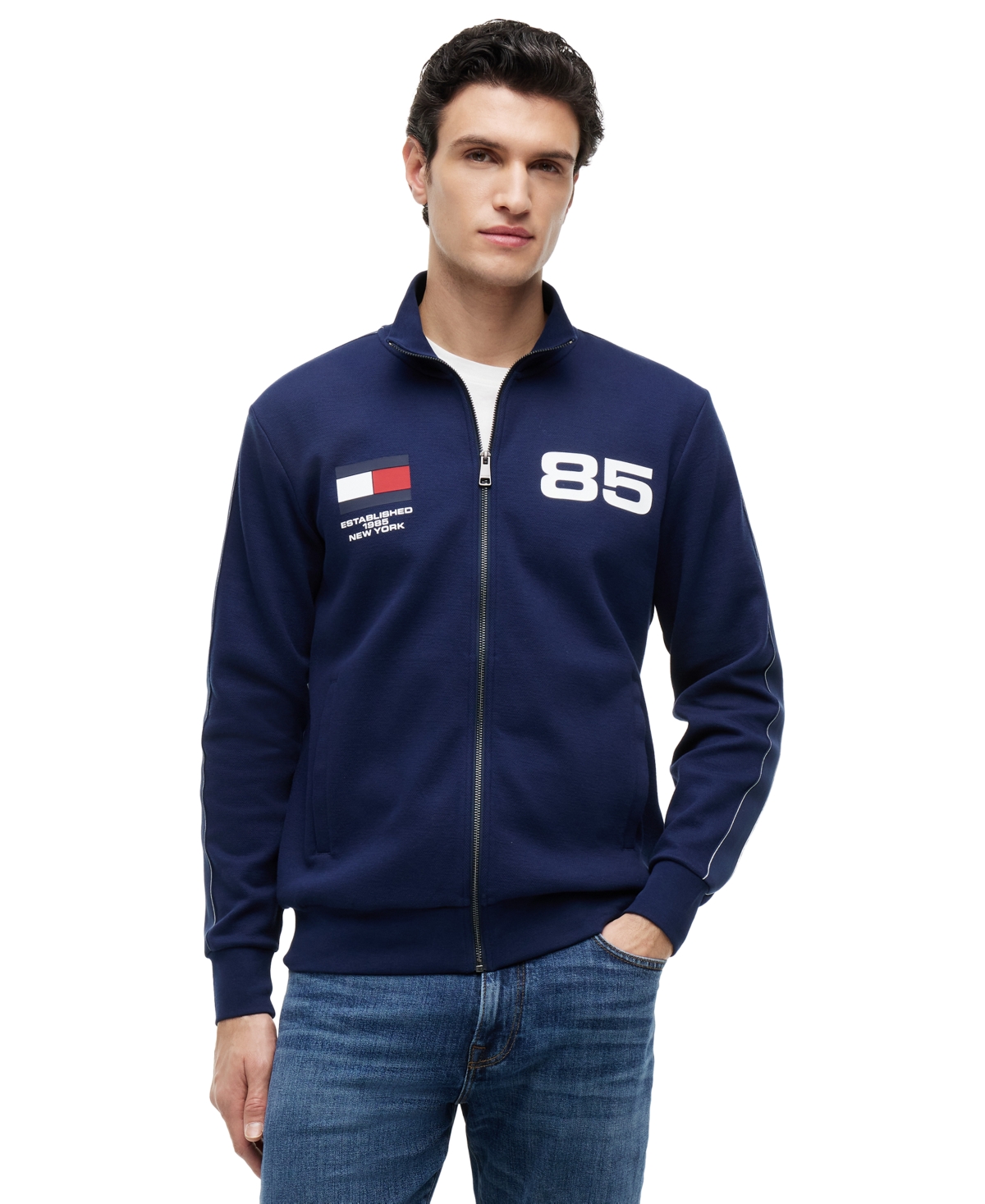 Click here for Tommy Hilfiger Mens Countries Track Jacket - Carbo... prices