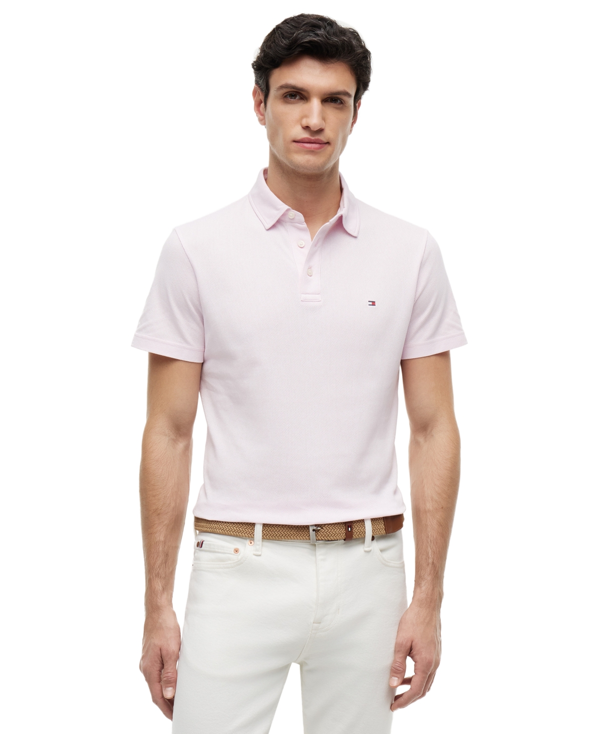 Click here for Tommy Hilfiger Mens Mesh Regular-Fit Polo Shirt -... prices