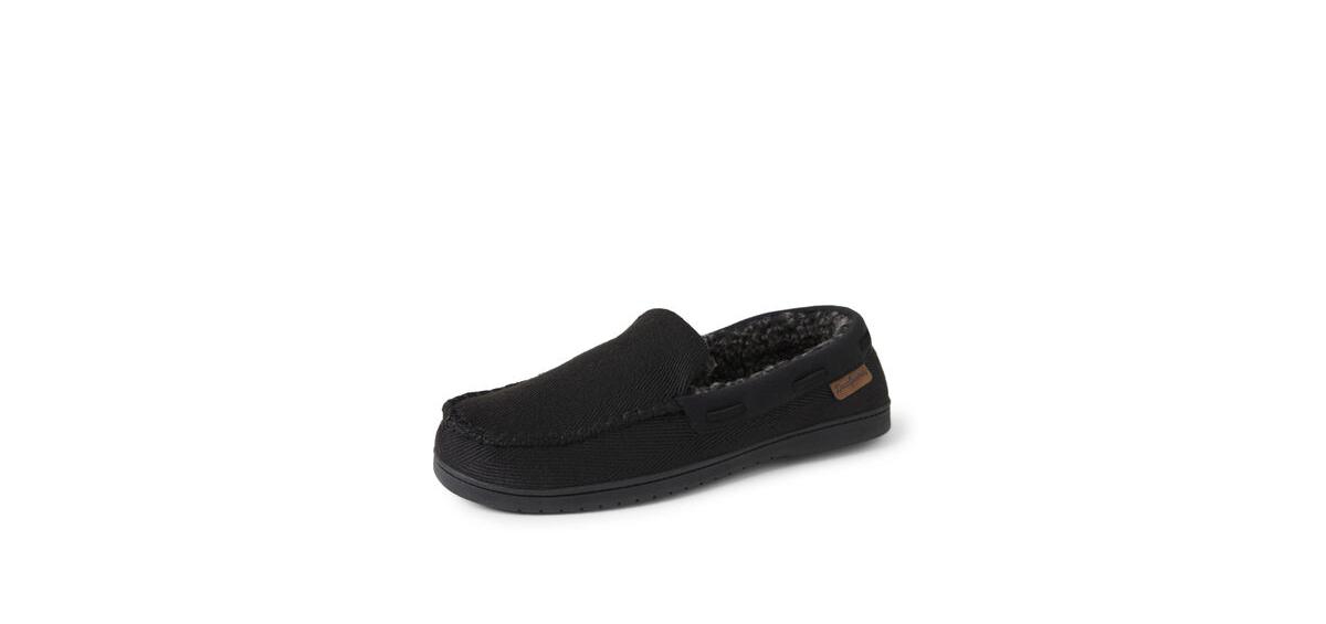 Click here for Dearfoams Mens Keaton Twill House Shoe Moccasin Sl... prices