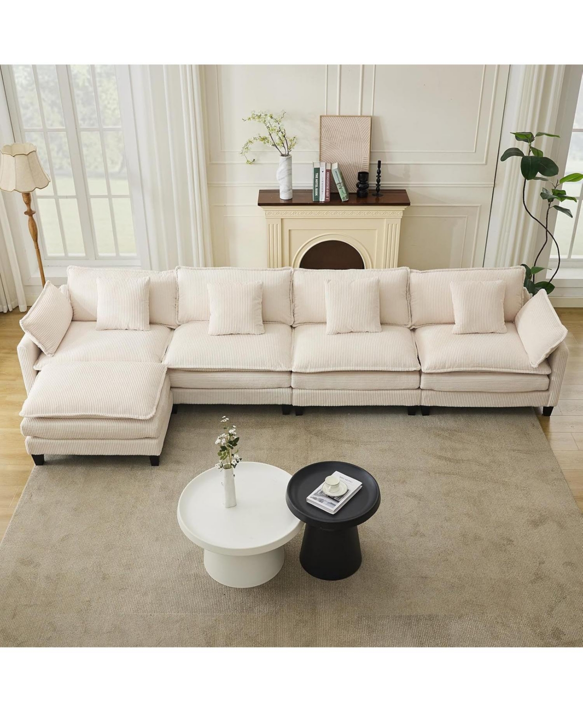 Click here for Gaomon Modular Sectional Sofa with Movable Ottoman... prices