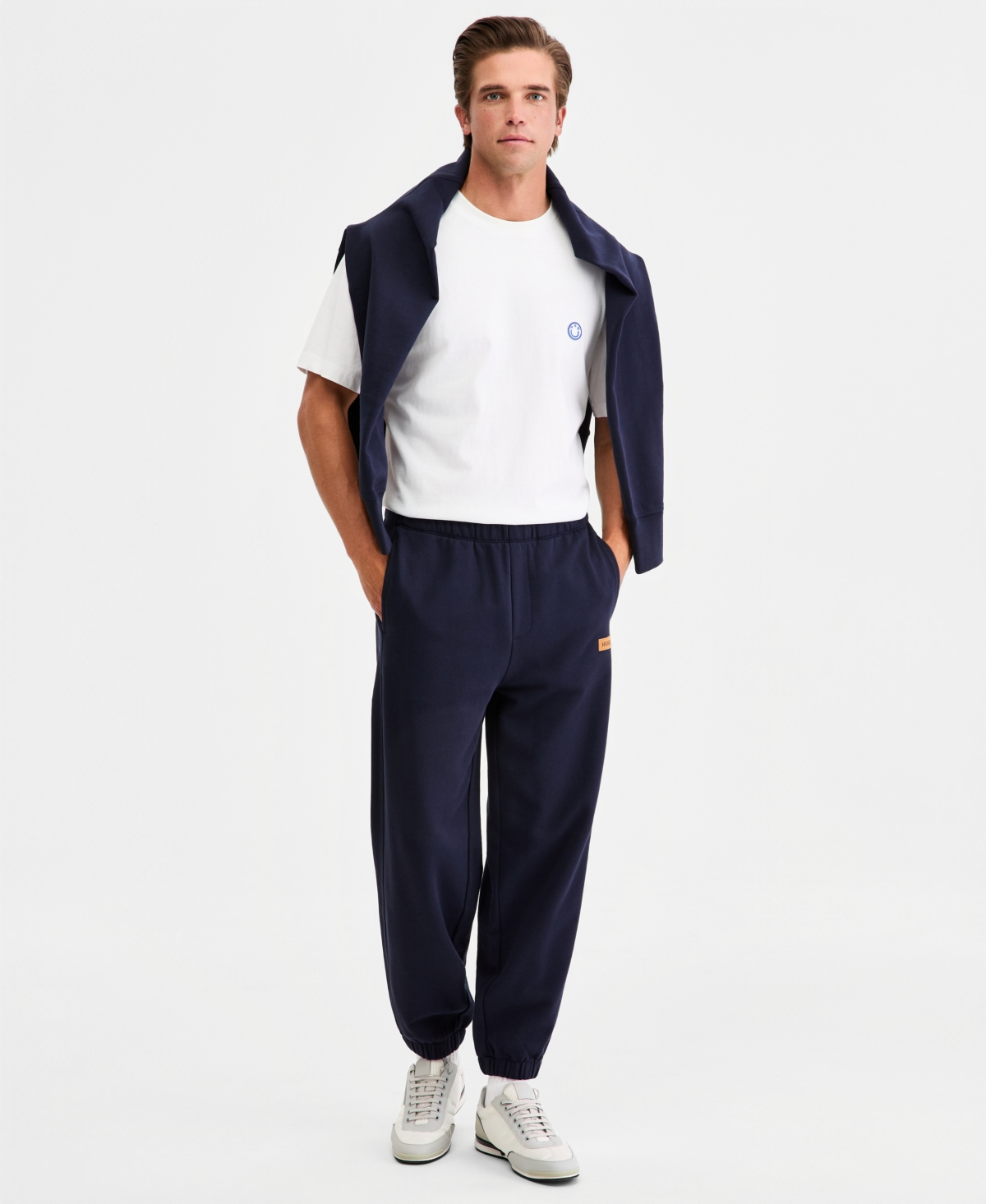 Click here for Hugo by Hugo Boss Mens Nevatro Sweatpants - Dark B... prices