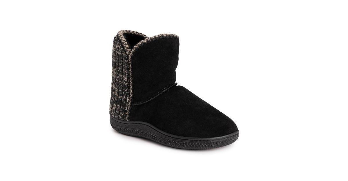 Click here for Muk Luks Womens Cheyenne Reese Slipper - Black prices