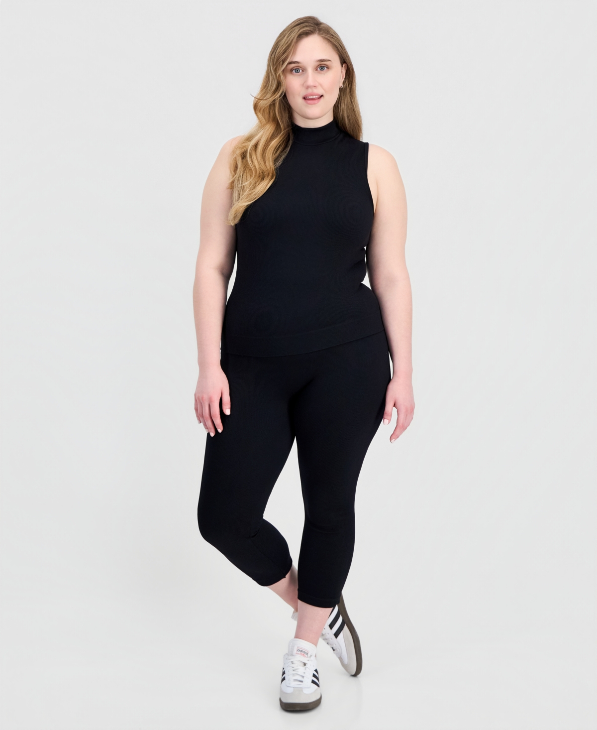 Click here for Full Circle Trends Trendy Plus Size Ribbed Mock Ne... prices