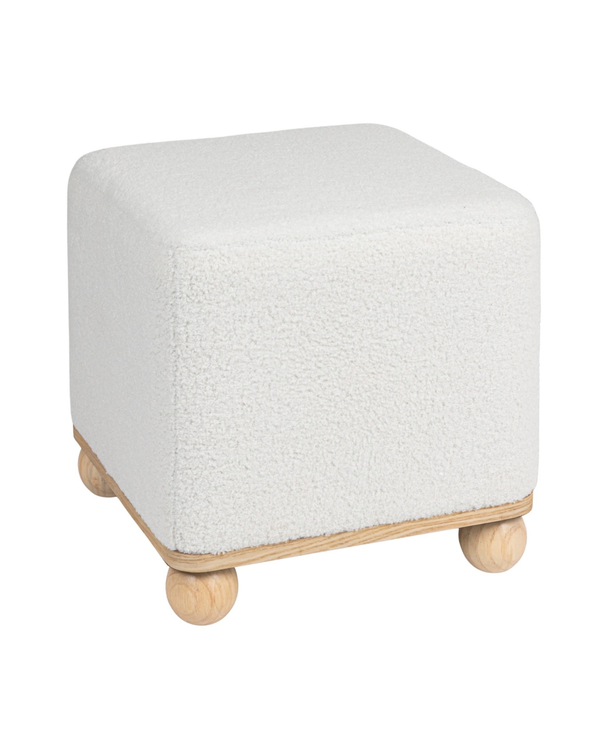 Click here for Storied Home 16 Upholstered Square Boucle Ottoman... prices