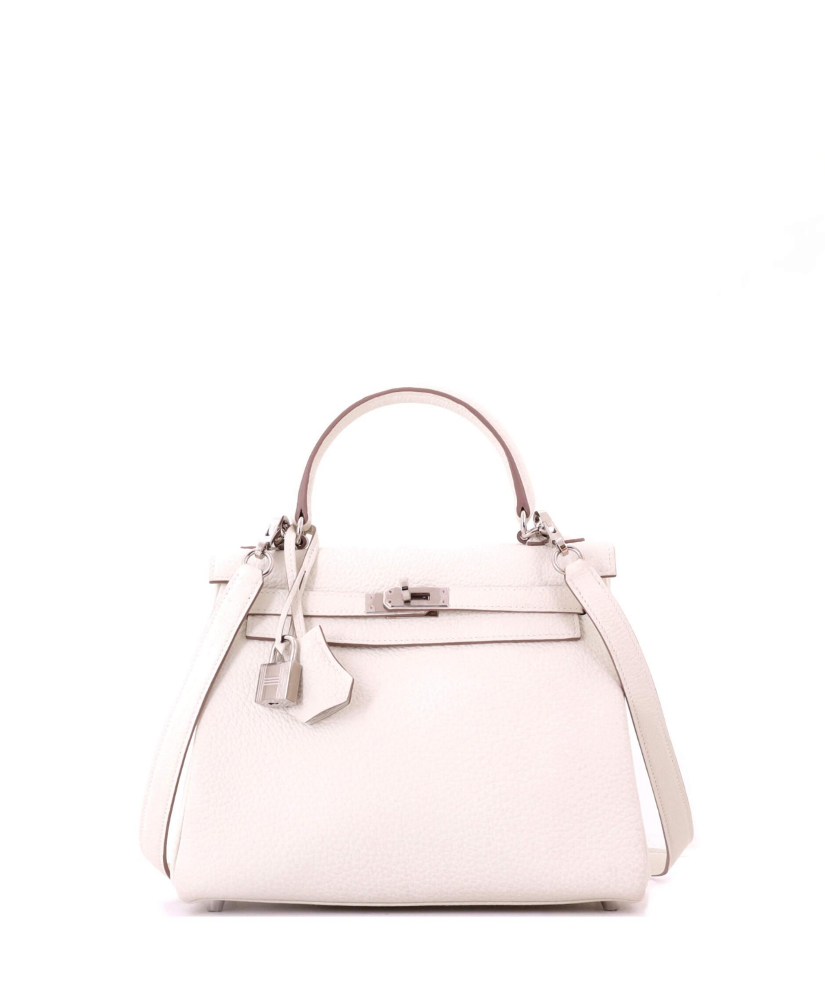 Click here for Pre-Owned HERMES Kelly 25 Handbag Light Togo with... prices