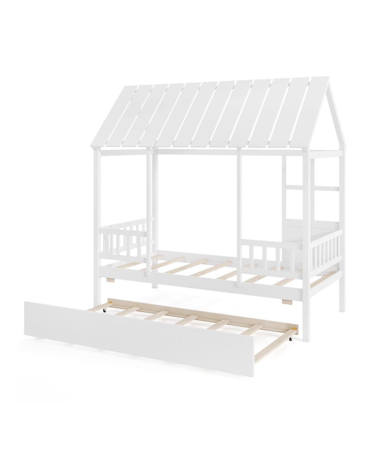 Click here for Gouun House Bed with Trundle Kids Platform Bed wit... prices