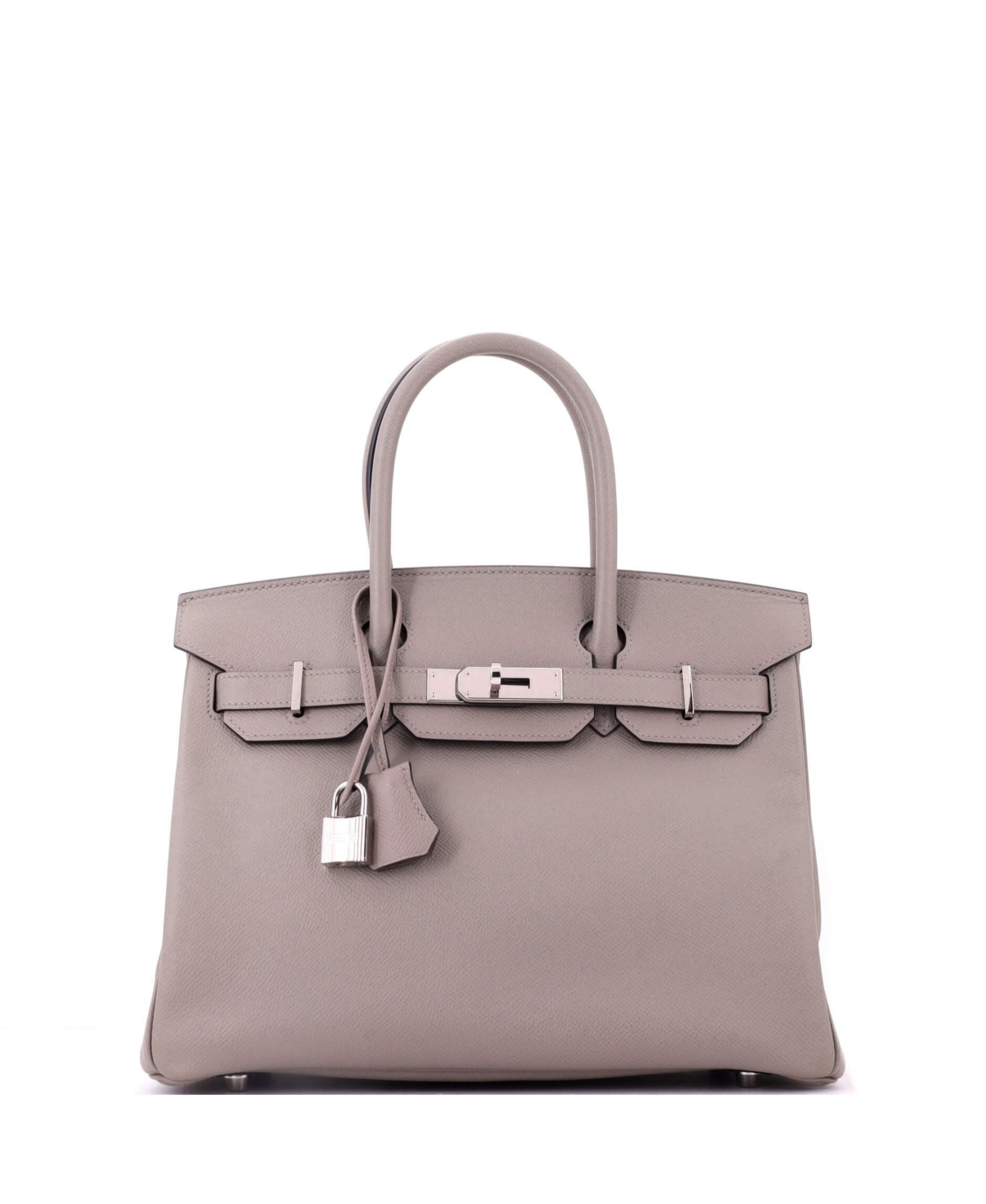 Click here for Pre-Owned HERMES Birkin 30 Handbag Grey Epsom with... prices