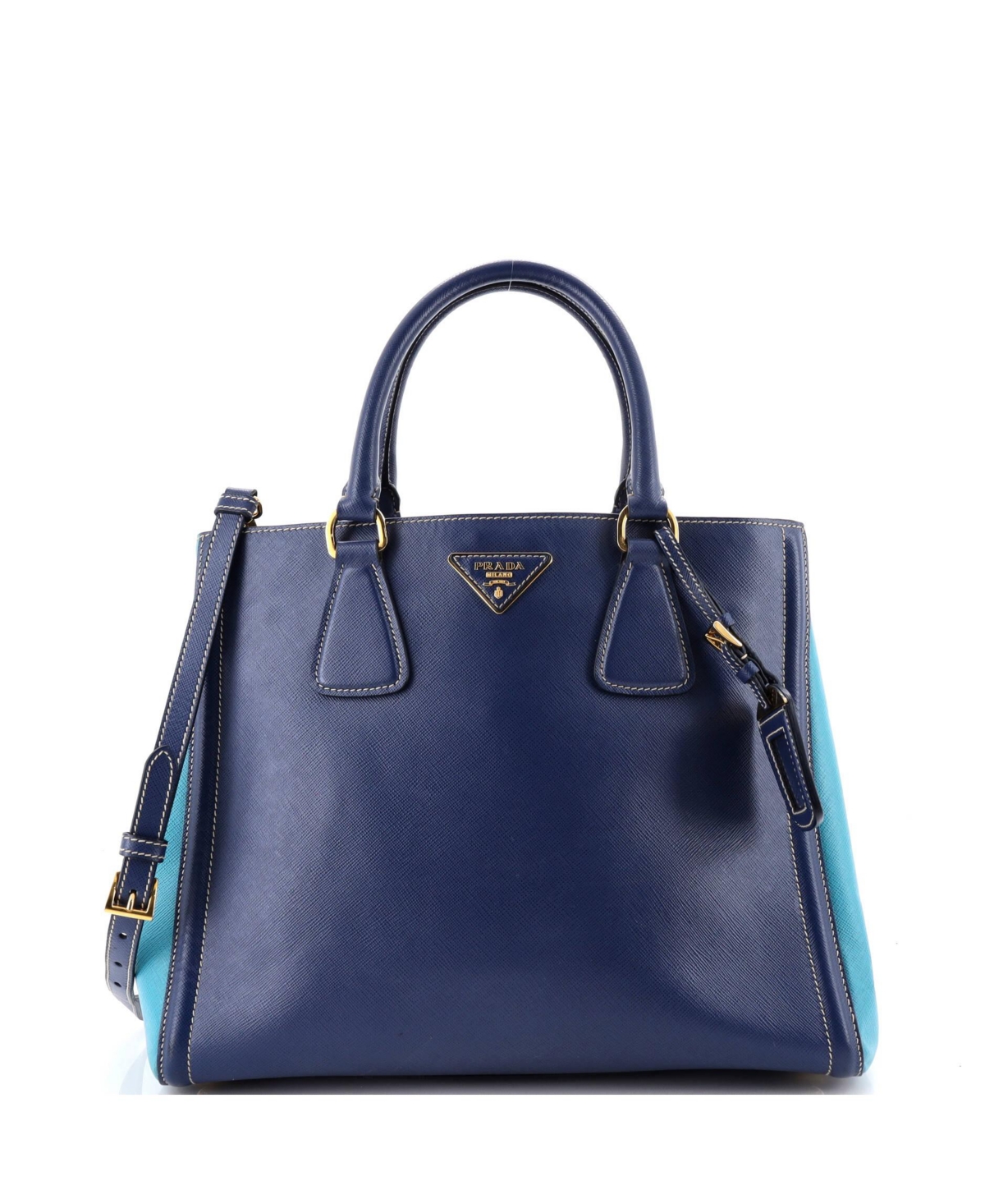 Click here for Pre-Owned Prada Small Bicolor Lux Convertible Open... prices