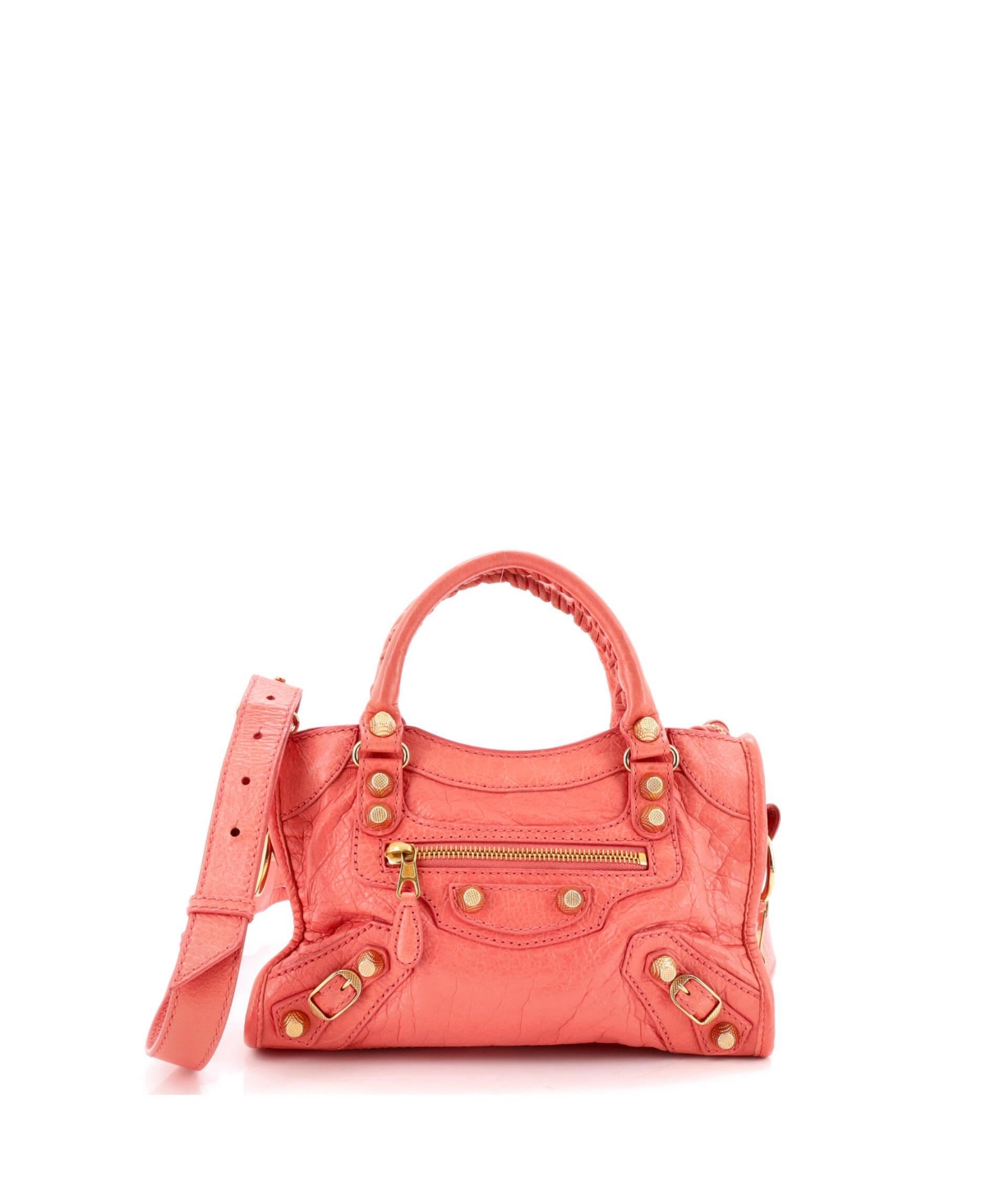 Click here for Pre-Owned Balenciaga Mini City Giant Studs Bag Lea... prices