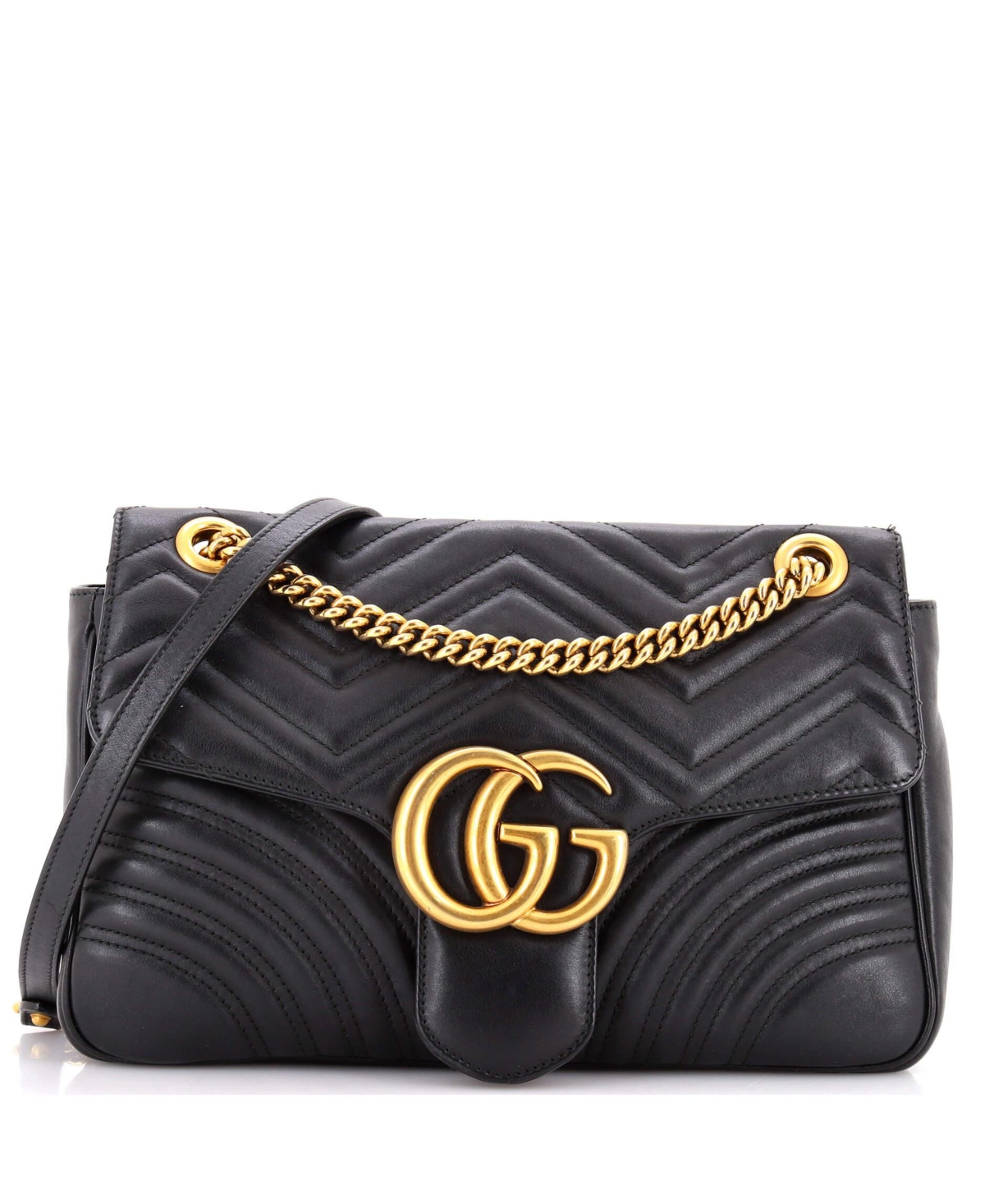 Click here for Pre-Owned Gucci Medium Gg Marmont Flap Bag Matelas... prices