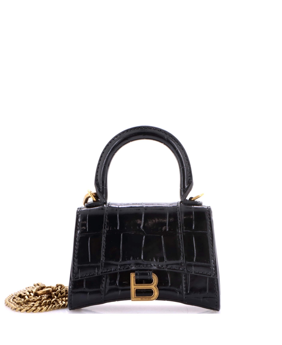Click here for Pre-Owned Balenciaga Mini Hourglass Chain Top Hand... prices