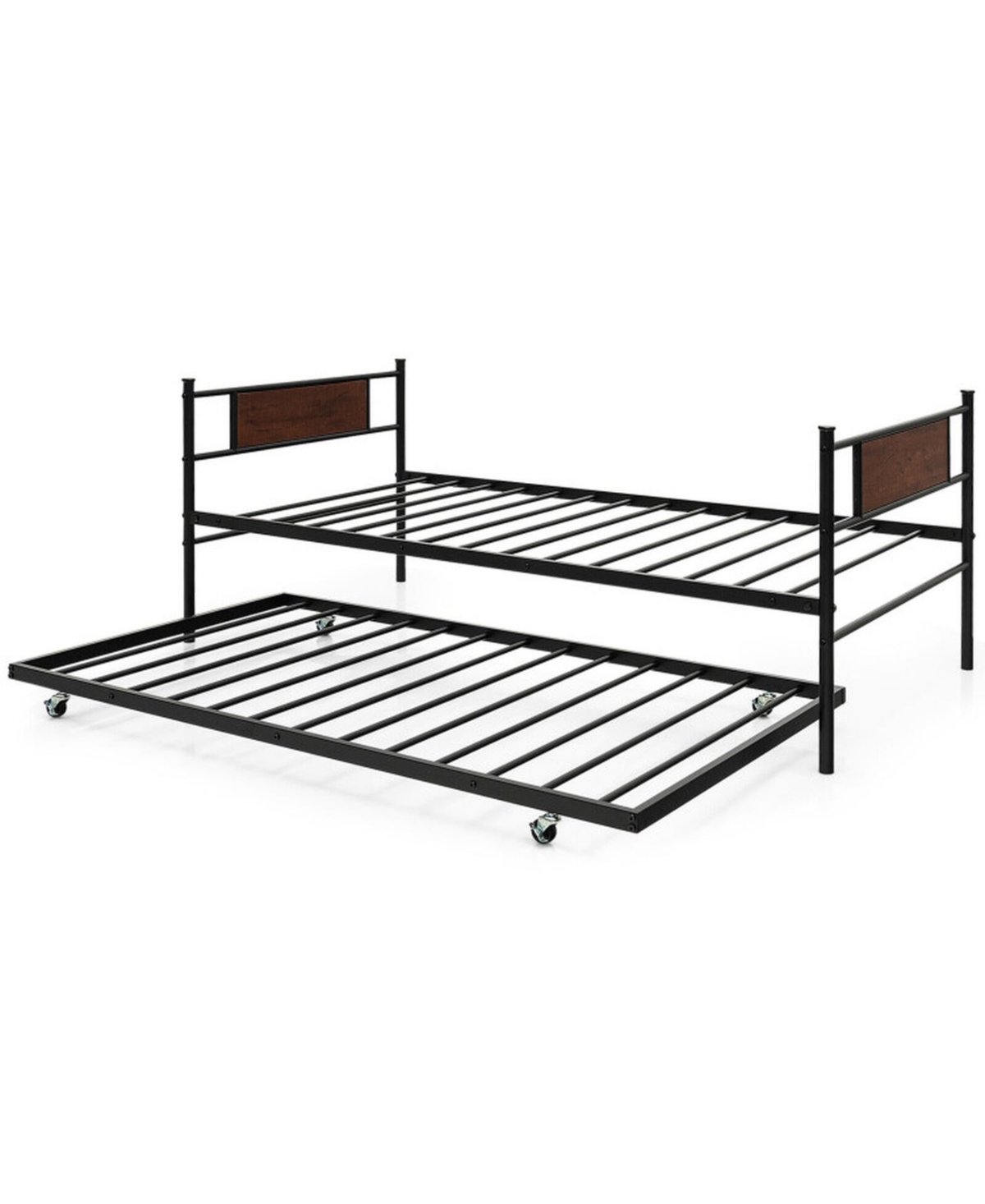 Click here for Gouun Metal Daybed with Trundle - Black prices