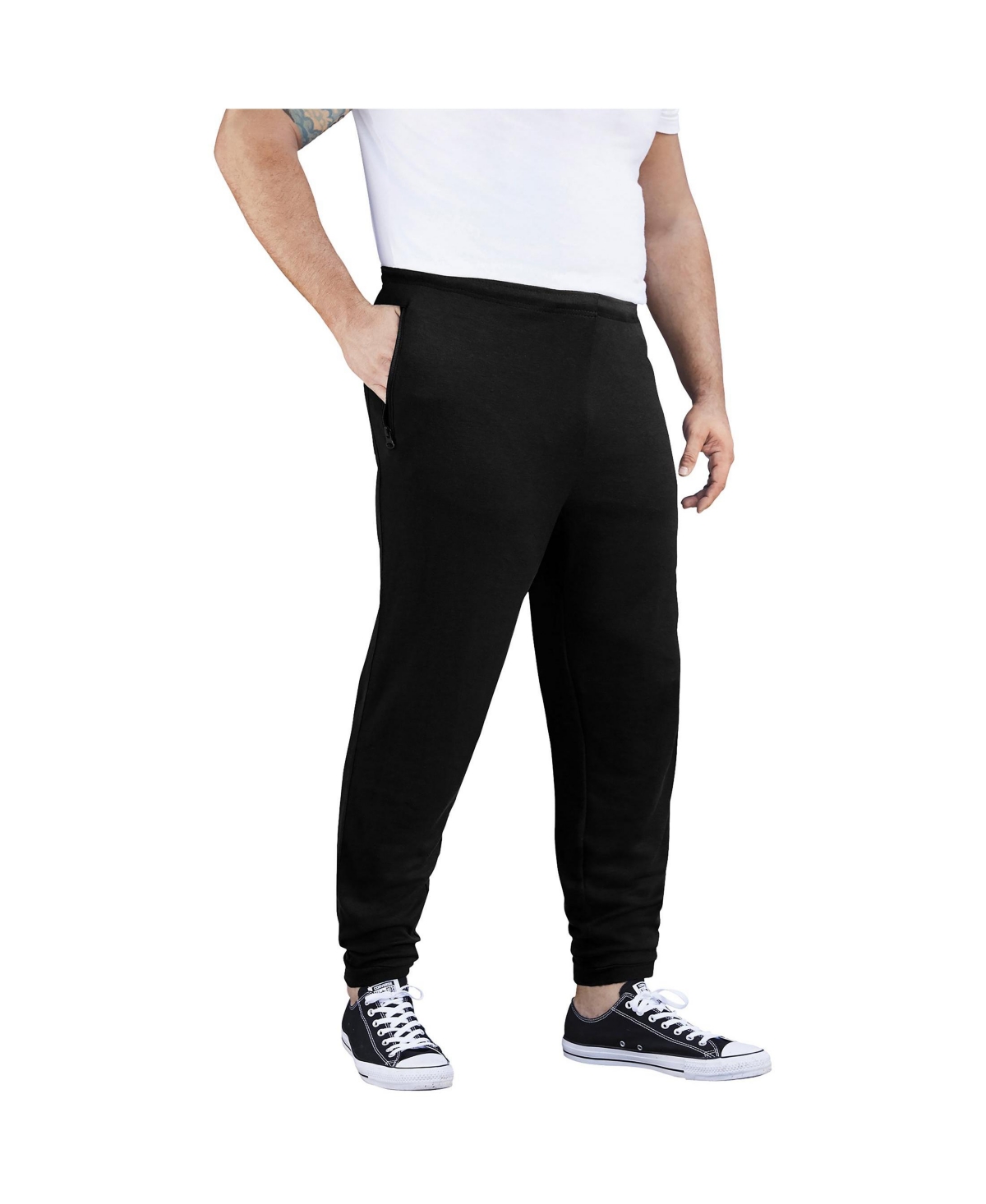Click here for KingSize Big & Tall Jersey Jogger Pants - Black prices