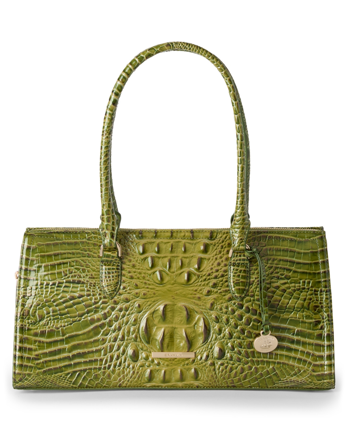 Click here for Brahmin Sophia Large Melbourne Satchel Bag - Olive... prices