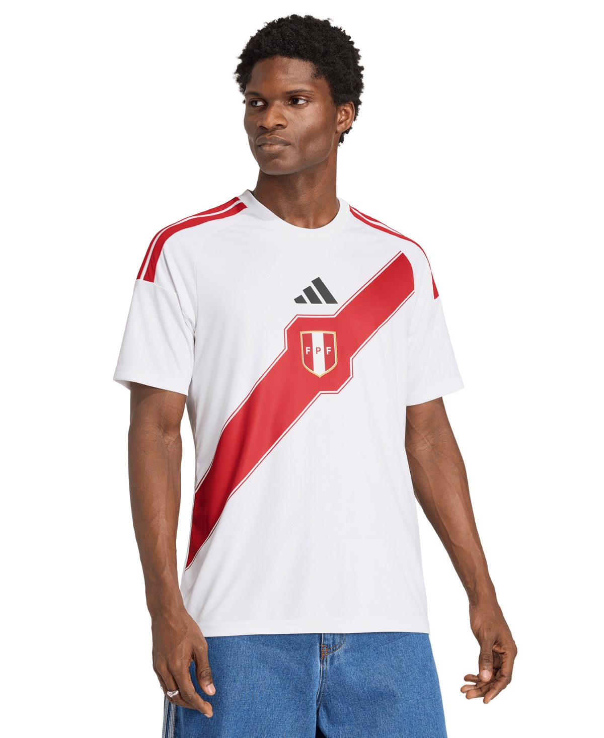 Click here for adidas Mens Peru 26 Home Fan Jersey - White prices
