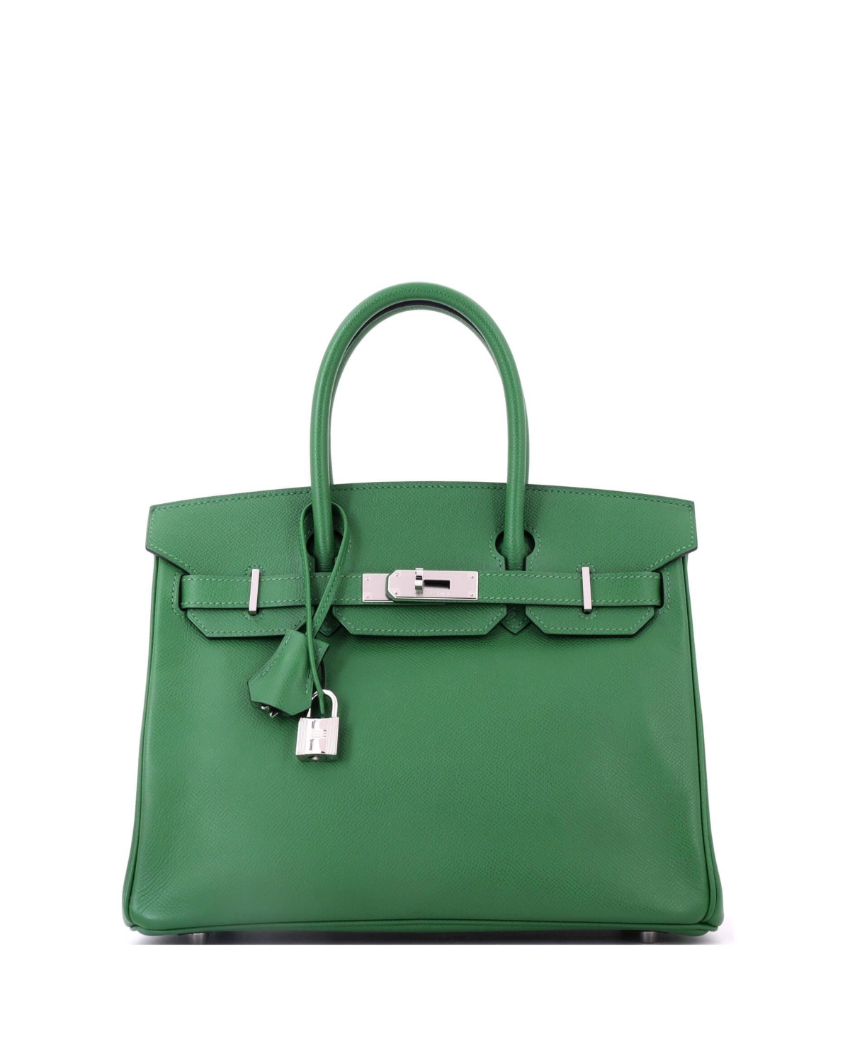 Click here for Pre-Owned HERMES Birkin 30 Handbag Green Epsom wit... prices