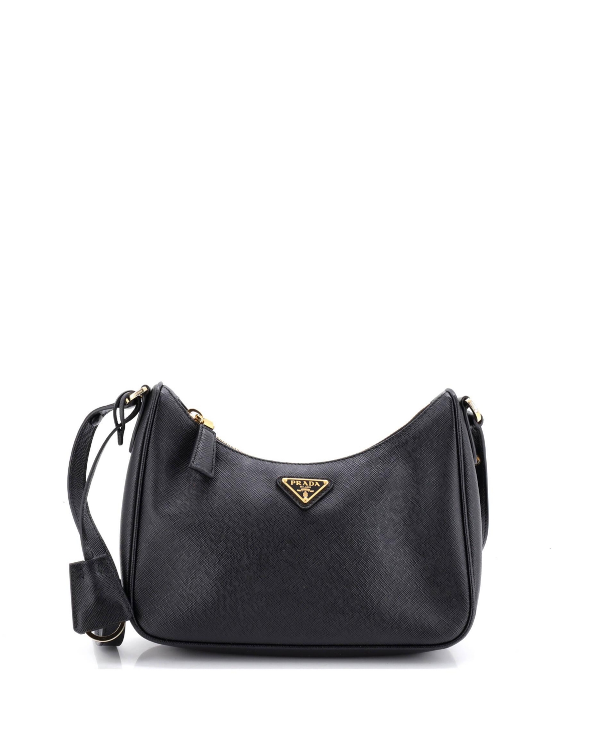 Click here for Pre-Owned Prada Mini Adjustable Handle Zip Hobo Sa... prices