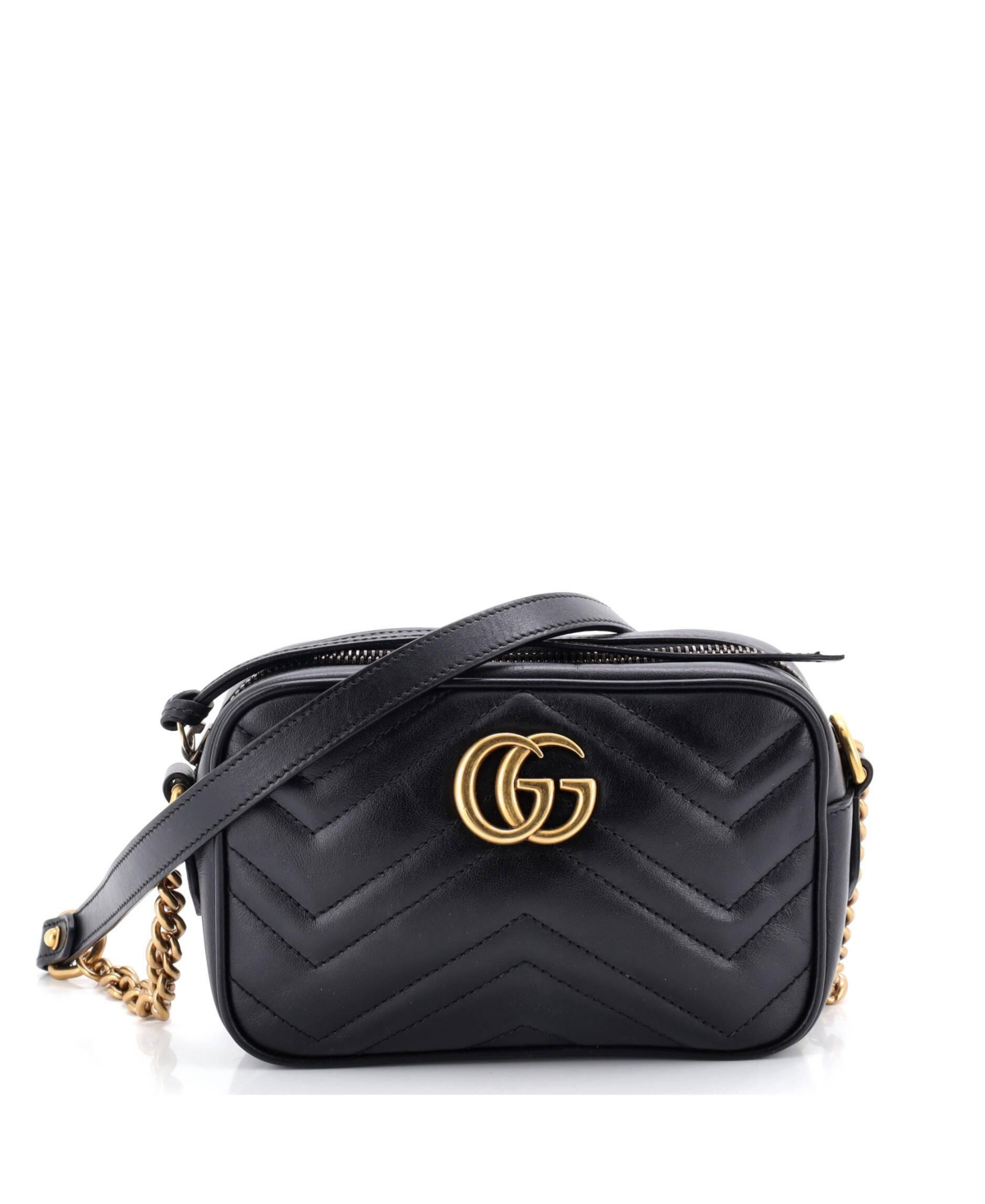 Click here for Pre-Owned Gucci Mini Gg Marmont Shoulder Bag Matel... prices