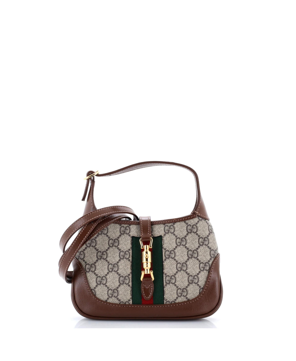 Click here for Pre-Owned Gucci Mini Jackie 1961 Hobo Gg Coated Ca... prices